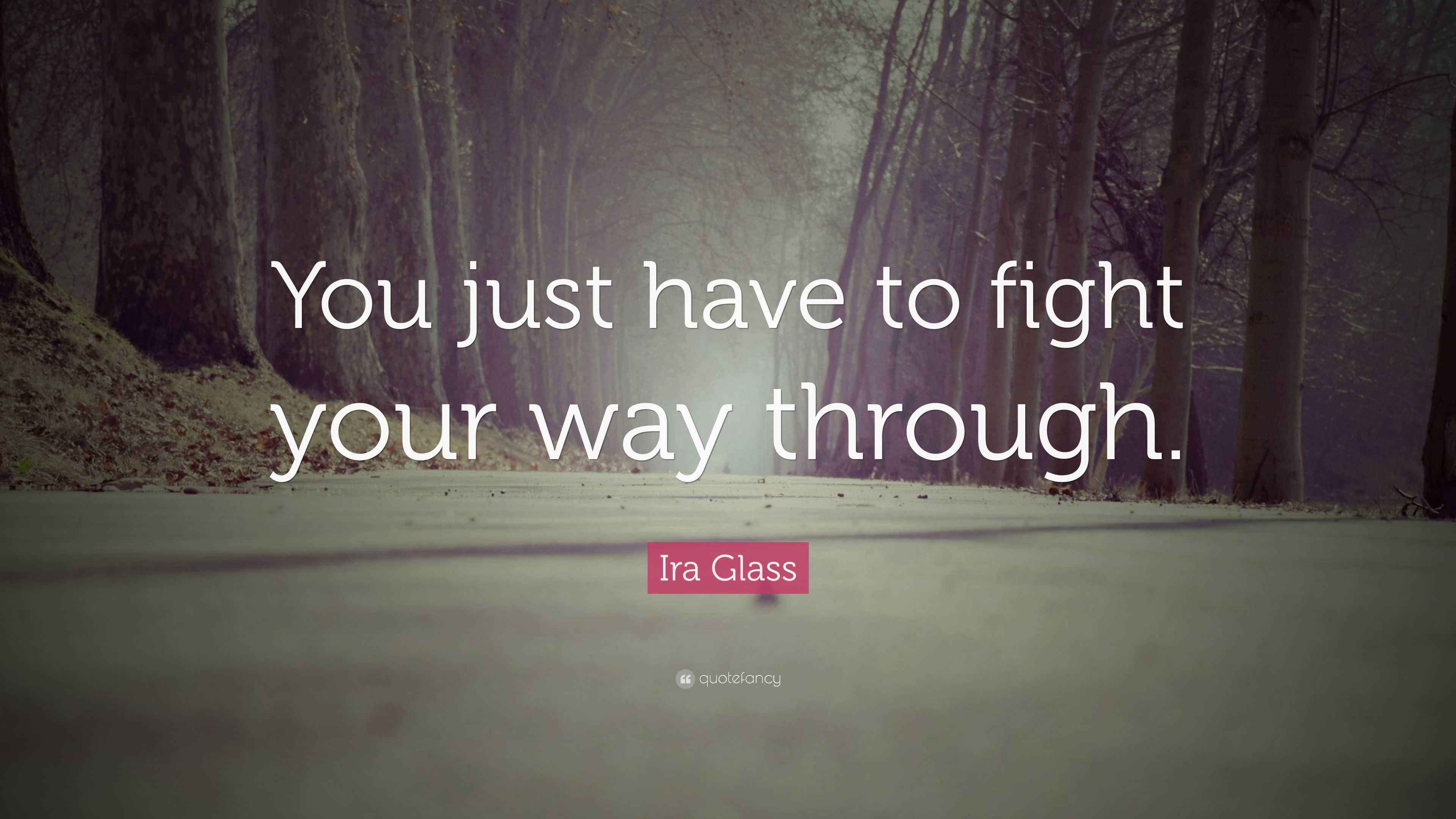 Ira Glass Quote: “You just have to fight your way through.”