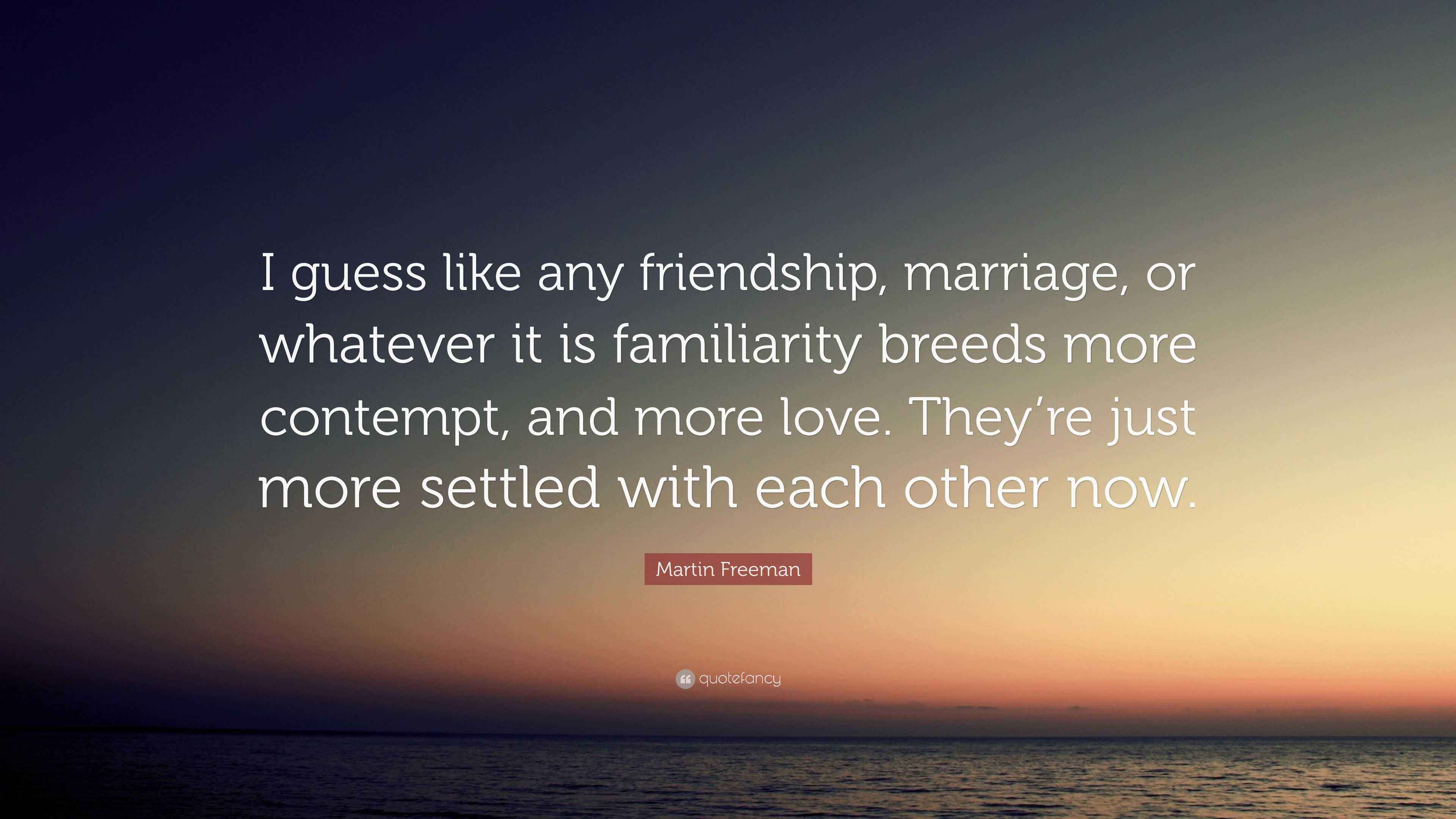 Martin Freeman Quote: “I guess like any friendship, marriage, or ...