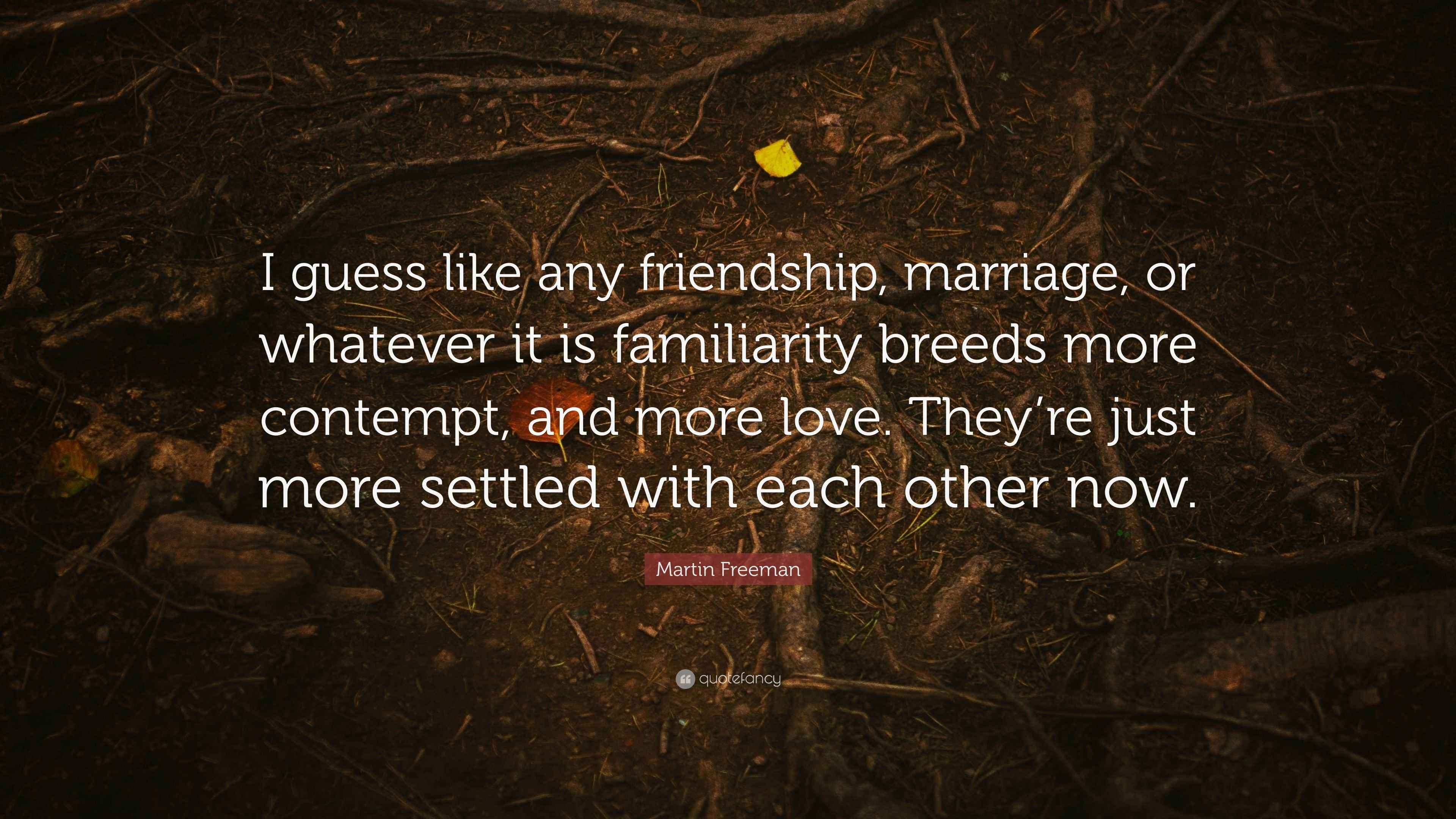 Martin Freeman Quote: “I guess like any friendship, marriage, or ...