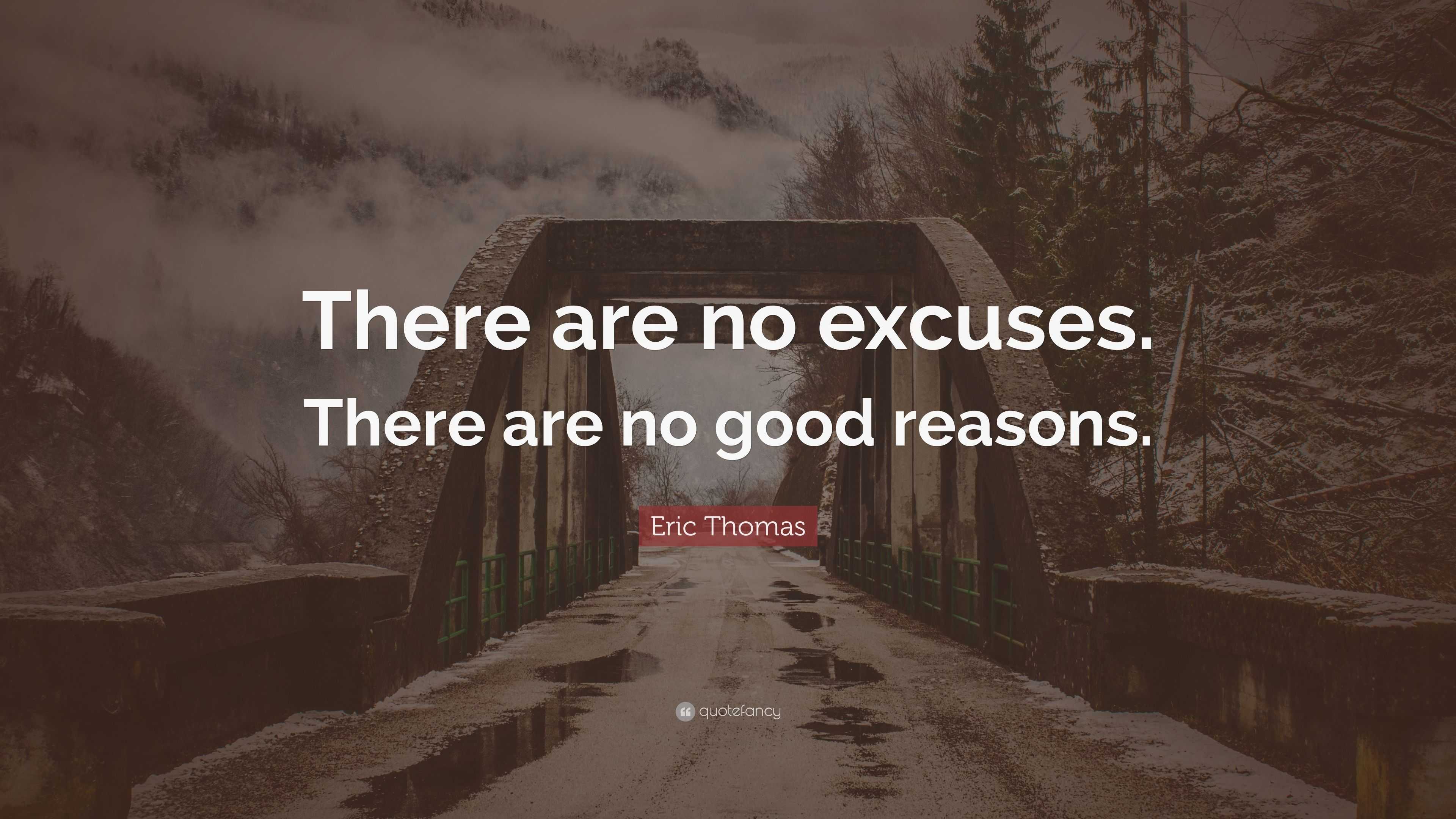 No Excuses Quotes