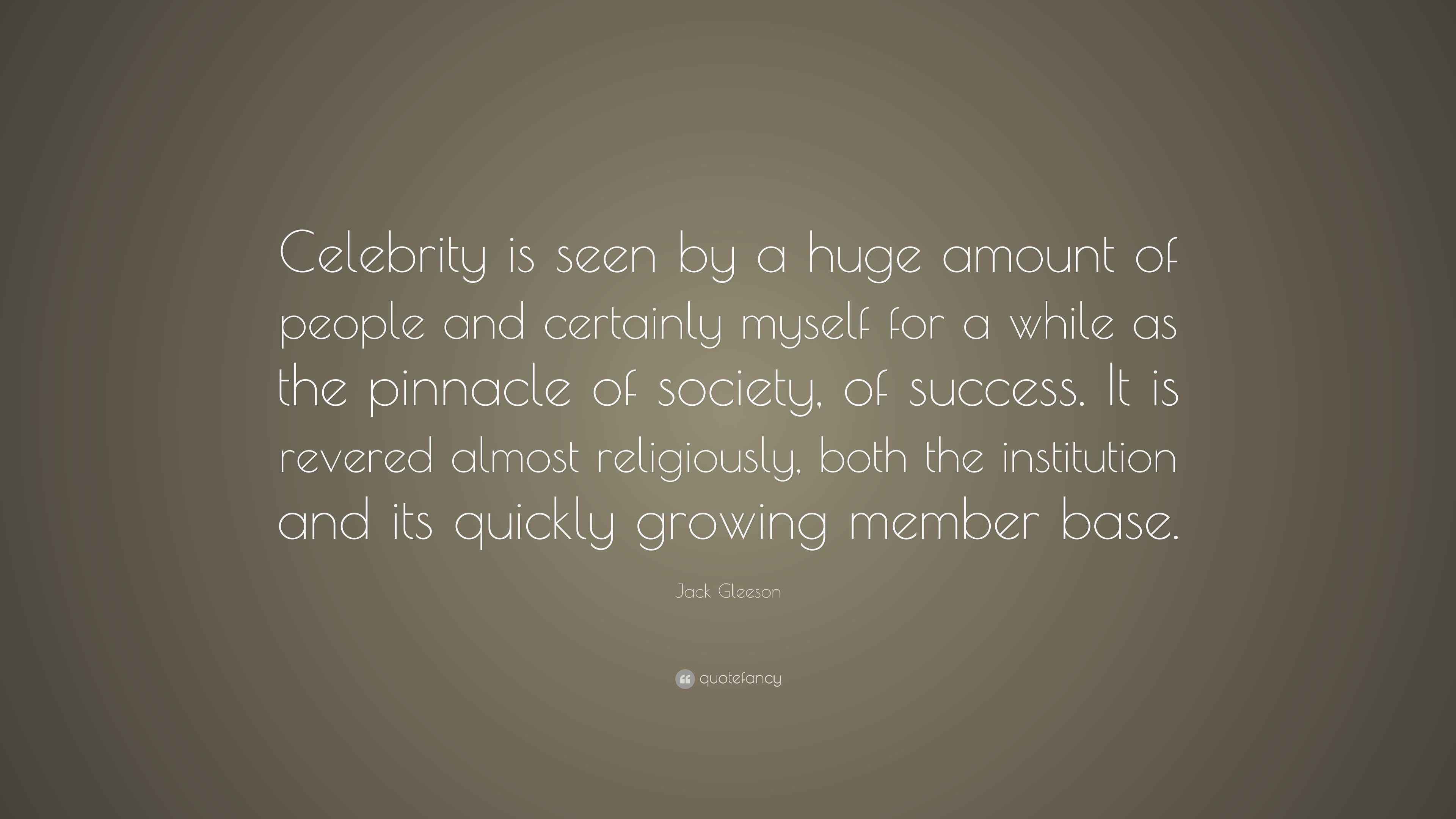 Jack Gleeson Quote: “Celebrity is seen by a huge amount of people and ...