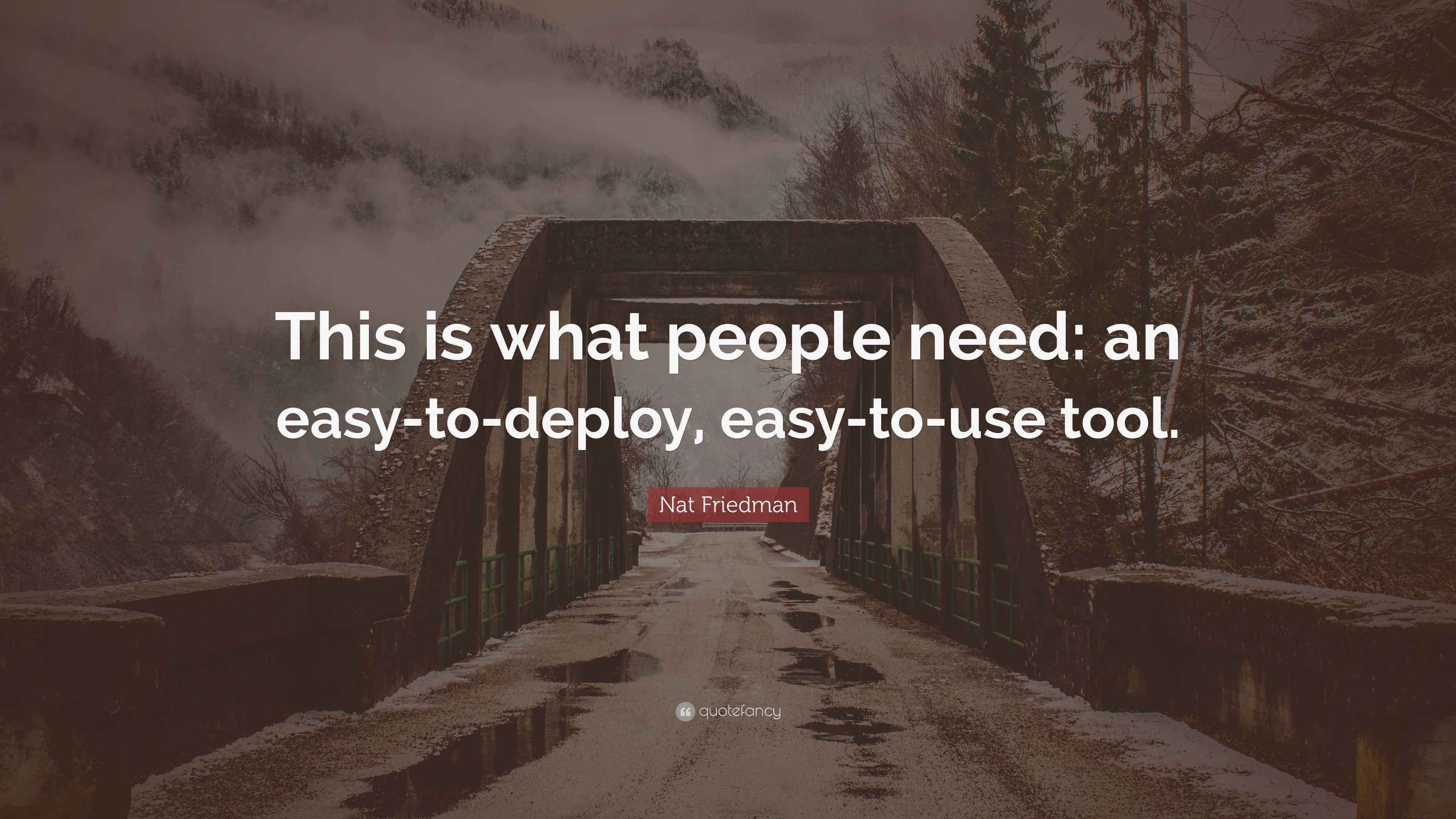 Nat Friedman Quote: “This is what people need: an easy-to-deploy, easy ...