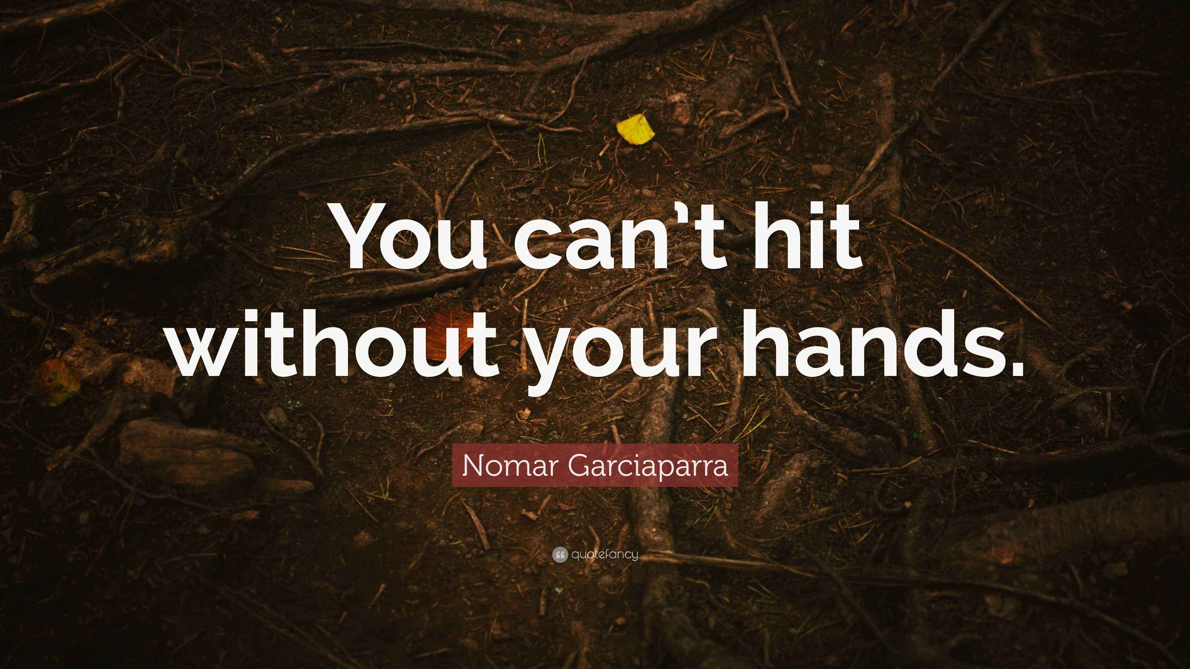 Nomar Garciaparra Quote: “You can’t hit without your hands.”