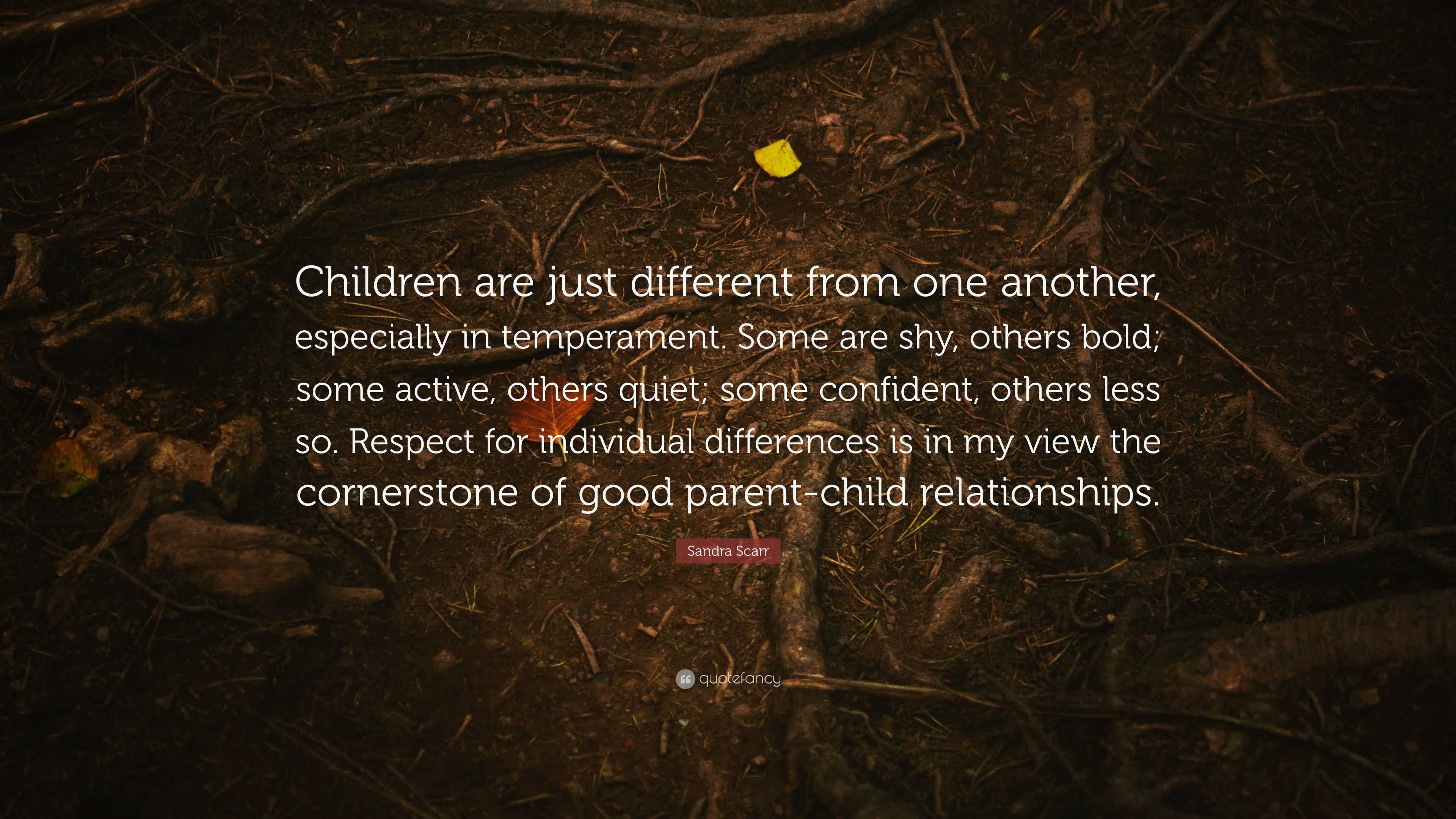Sandra Scarr Quote: “Children are just different from one another ...