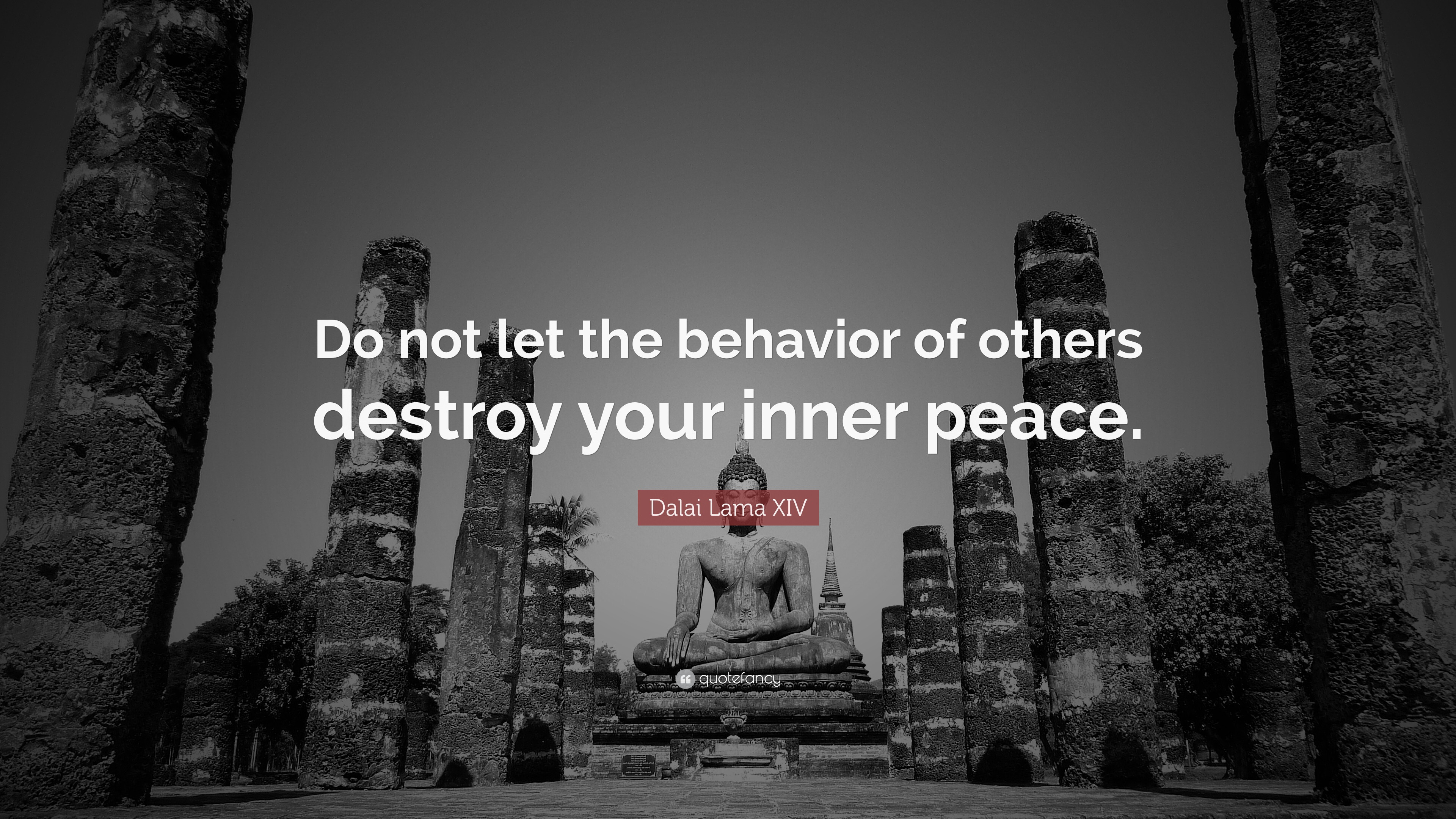 Dalai Lama XIV Quote: “Do not let the behavior of others destroy your ...