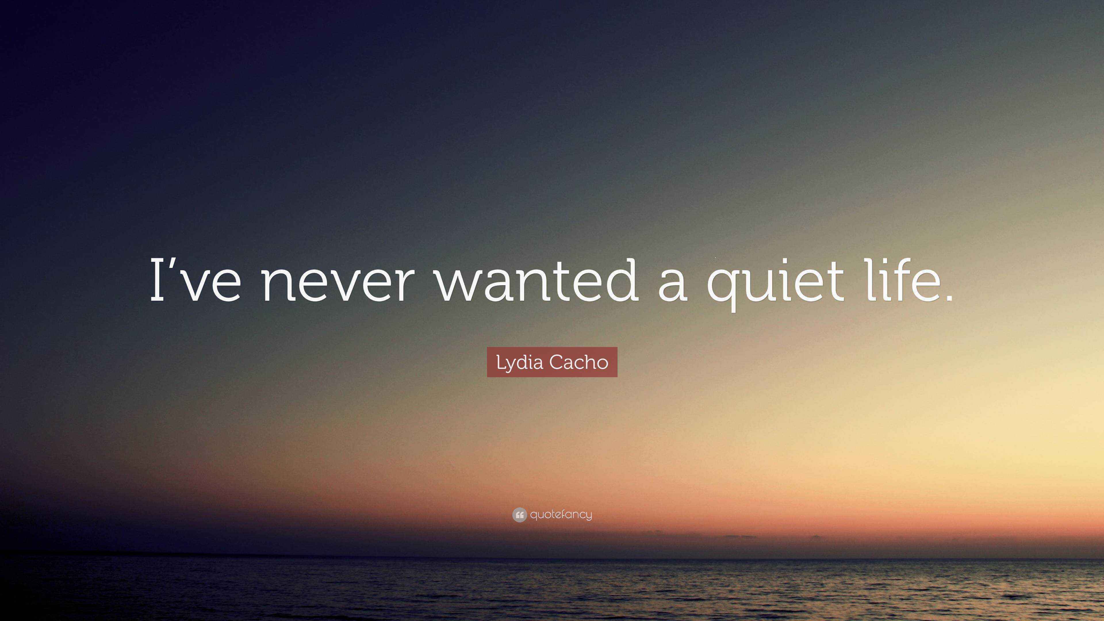 Lydia Cacho Quote: “I’ve never wanted a quiet life.”