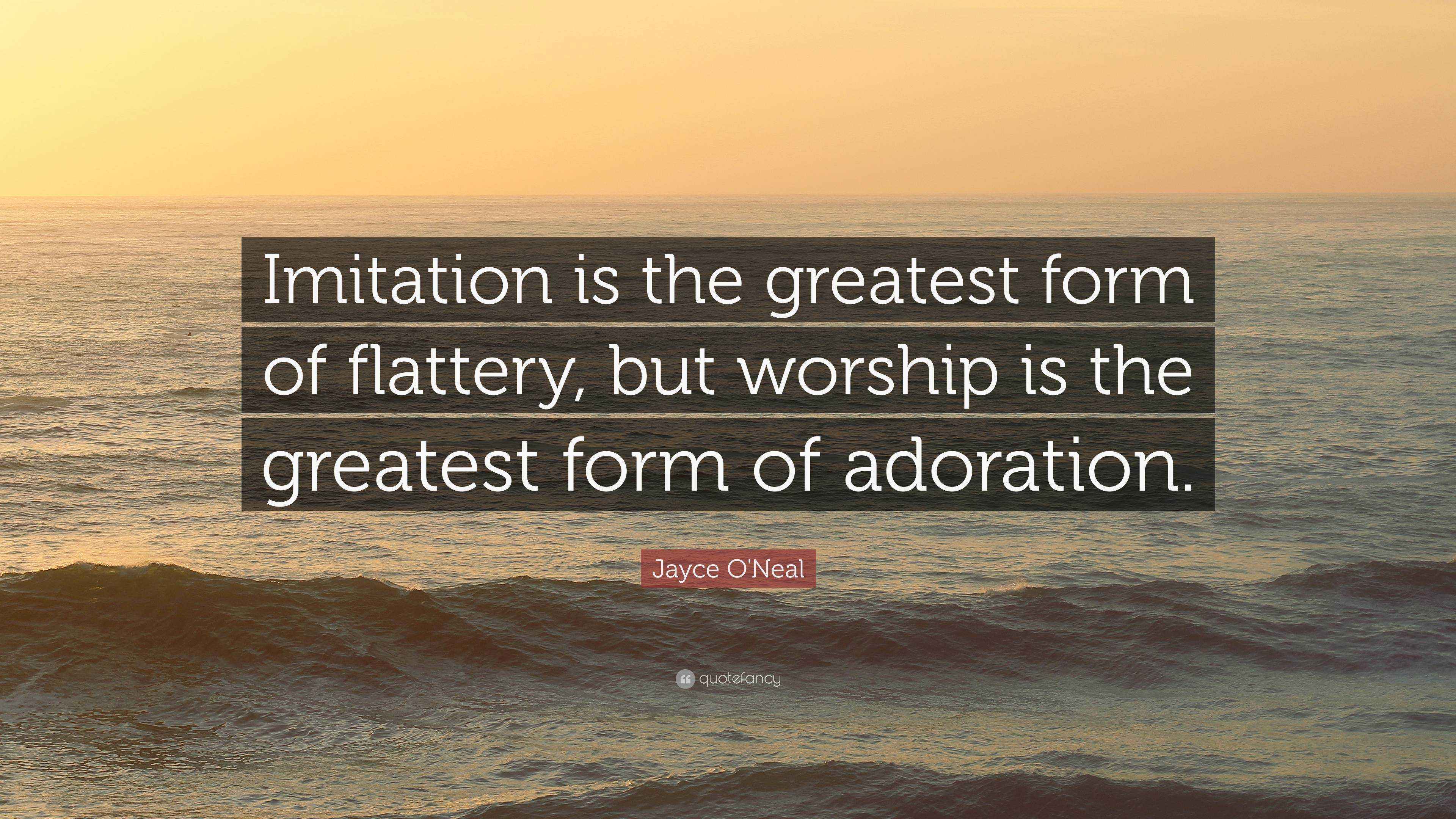Great Flattery Quotes Carrie Arcos Quote: “Imitation Isn't Just