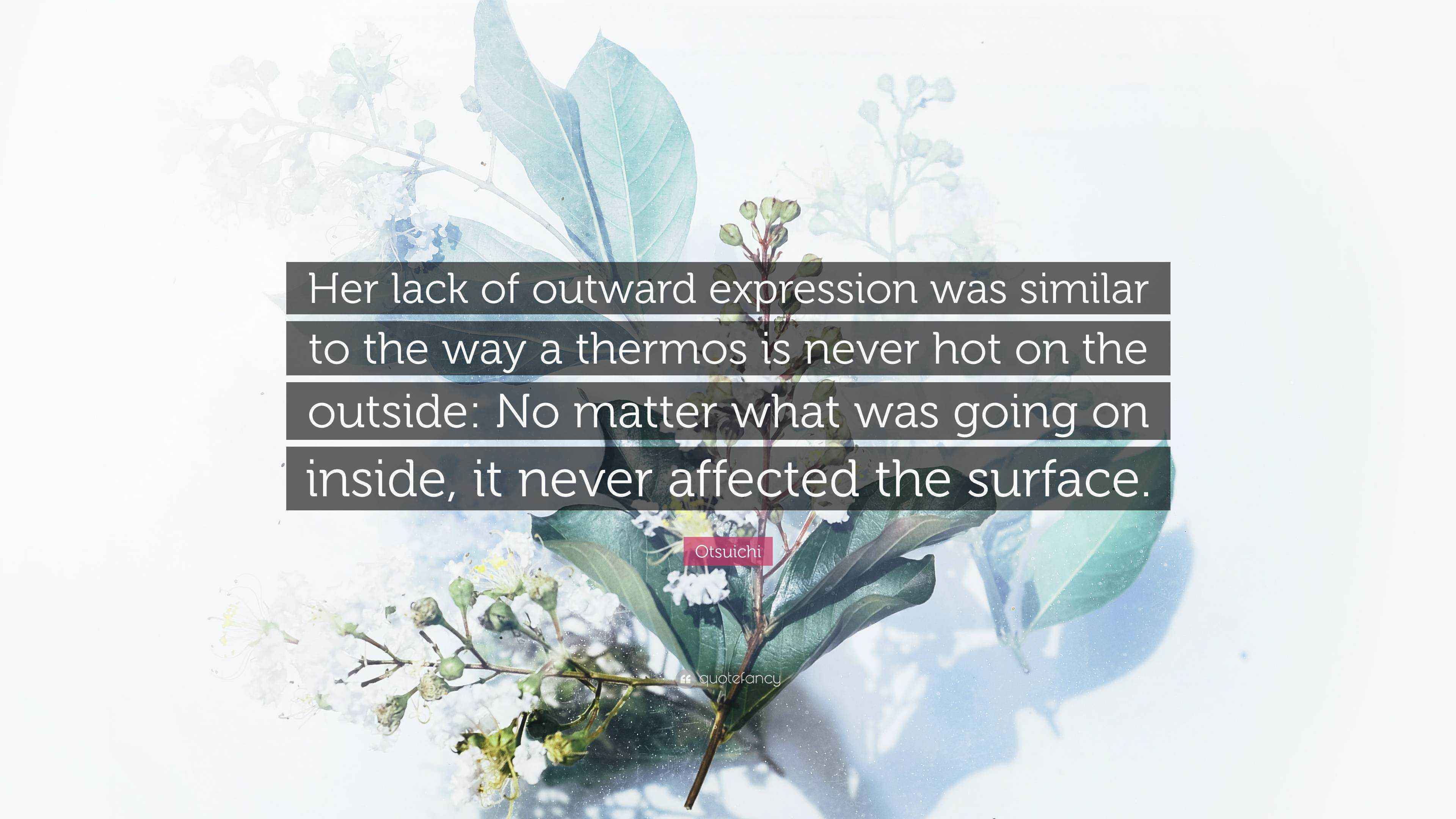 Otsuichi Quote: “Her lack of outward expression was similar to the way ...