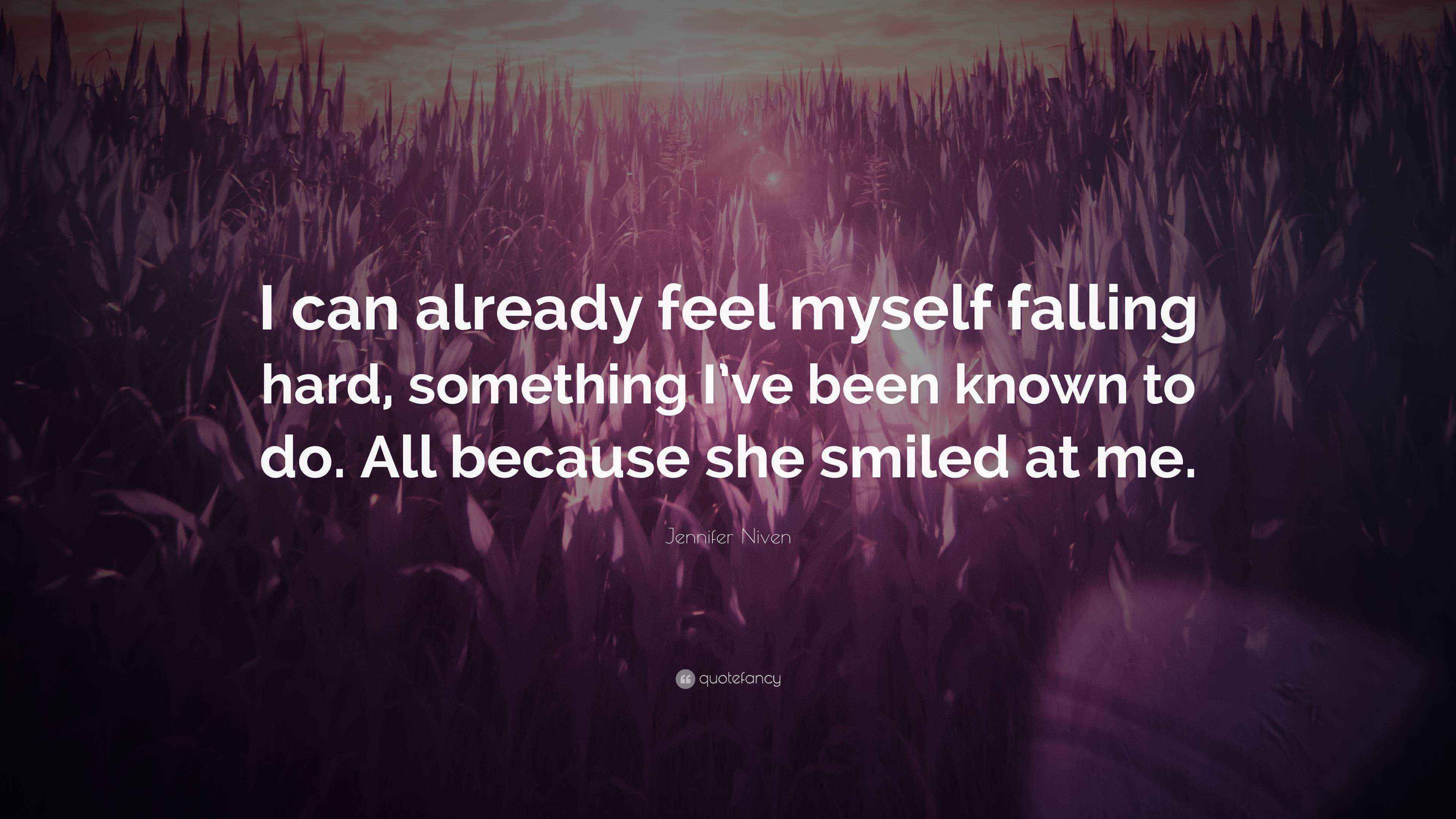 Jennifer Niven Quote: “I can already feel myself falling hard ...