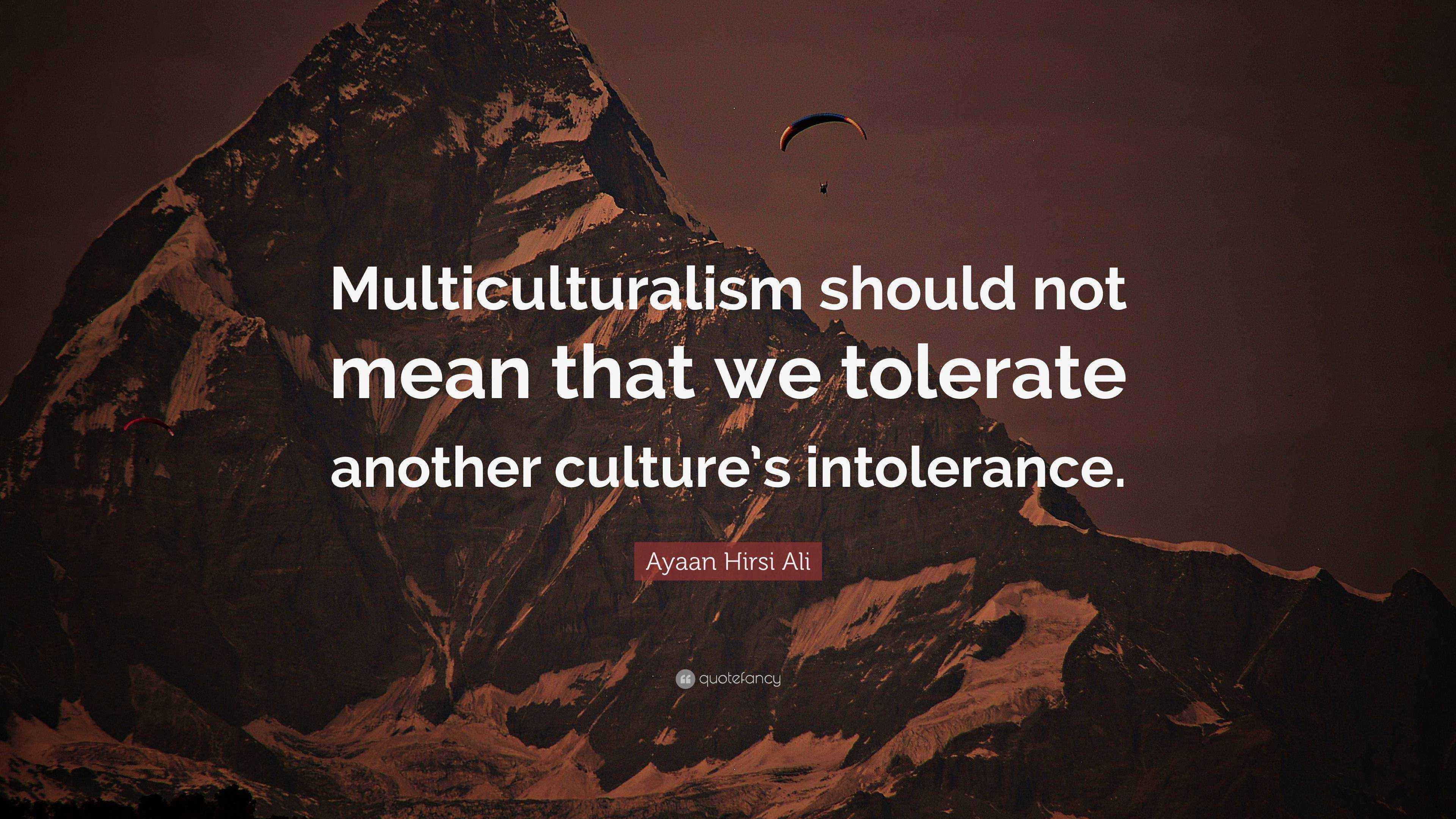 Ayaan Hirsi Ali Quote: “Multiculturalism should not mean that we ...