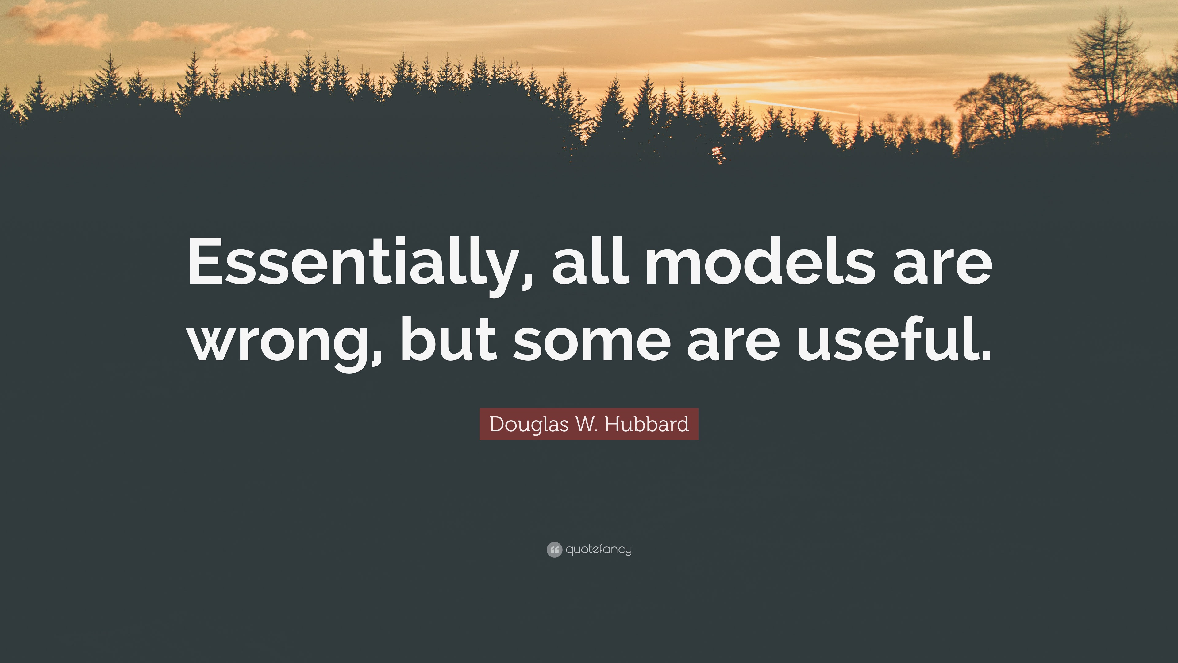 Douglas W. Hubbard Quote: “Essentially, all models are wrong, but some ...