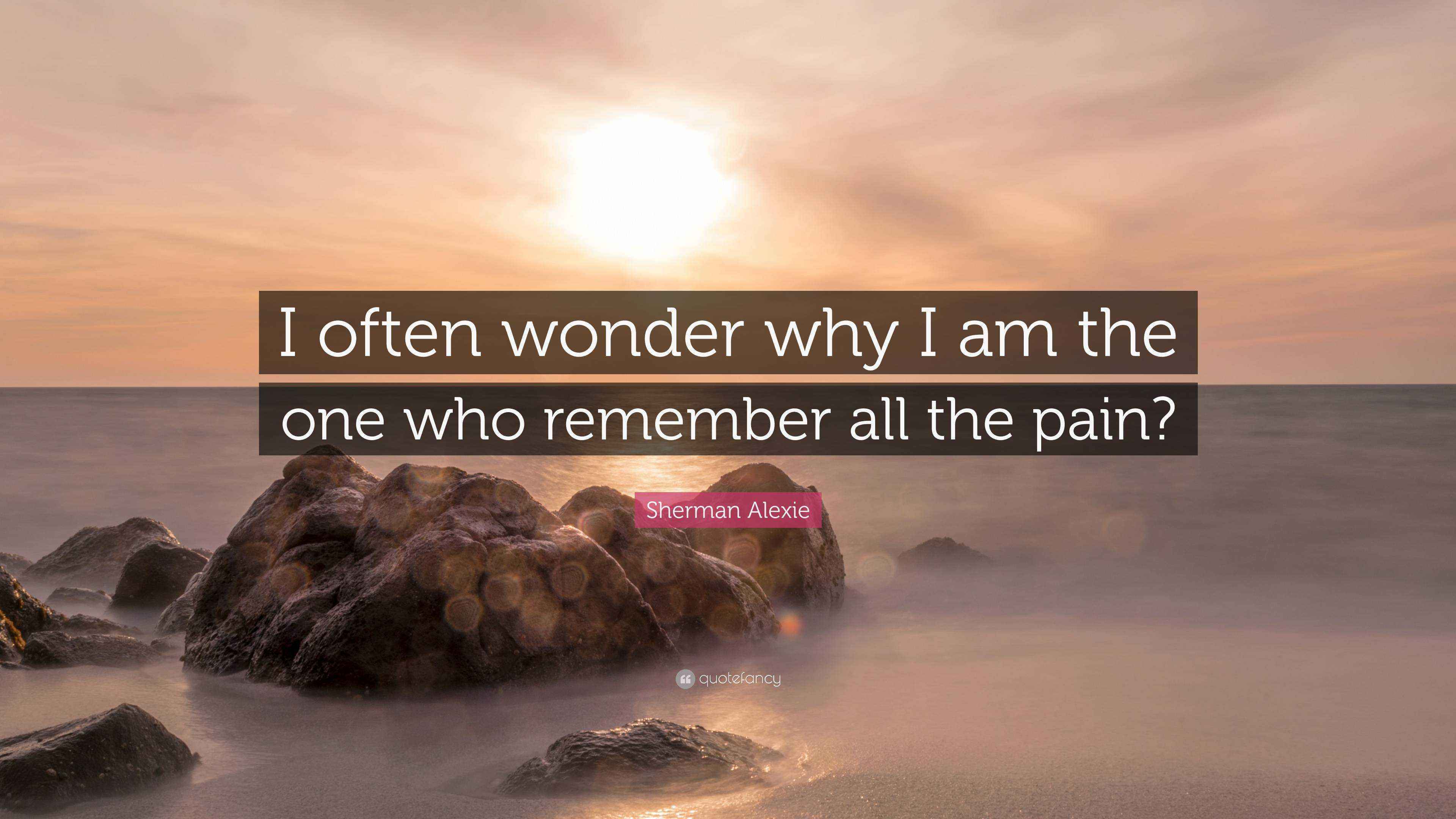 Sherman Alexie Quote: “I often wonder why I am the one who remember all ...