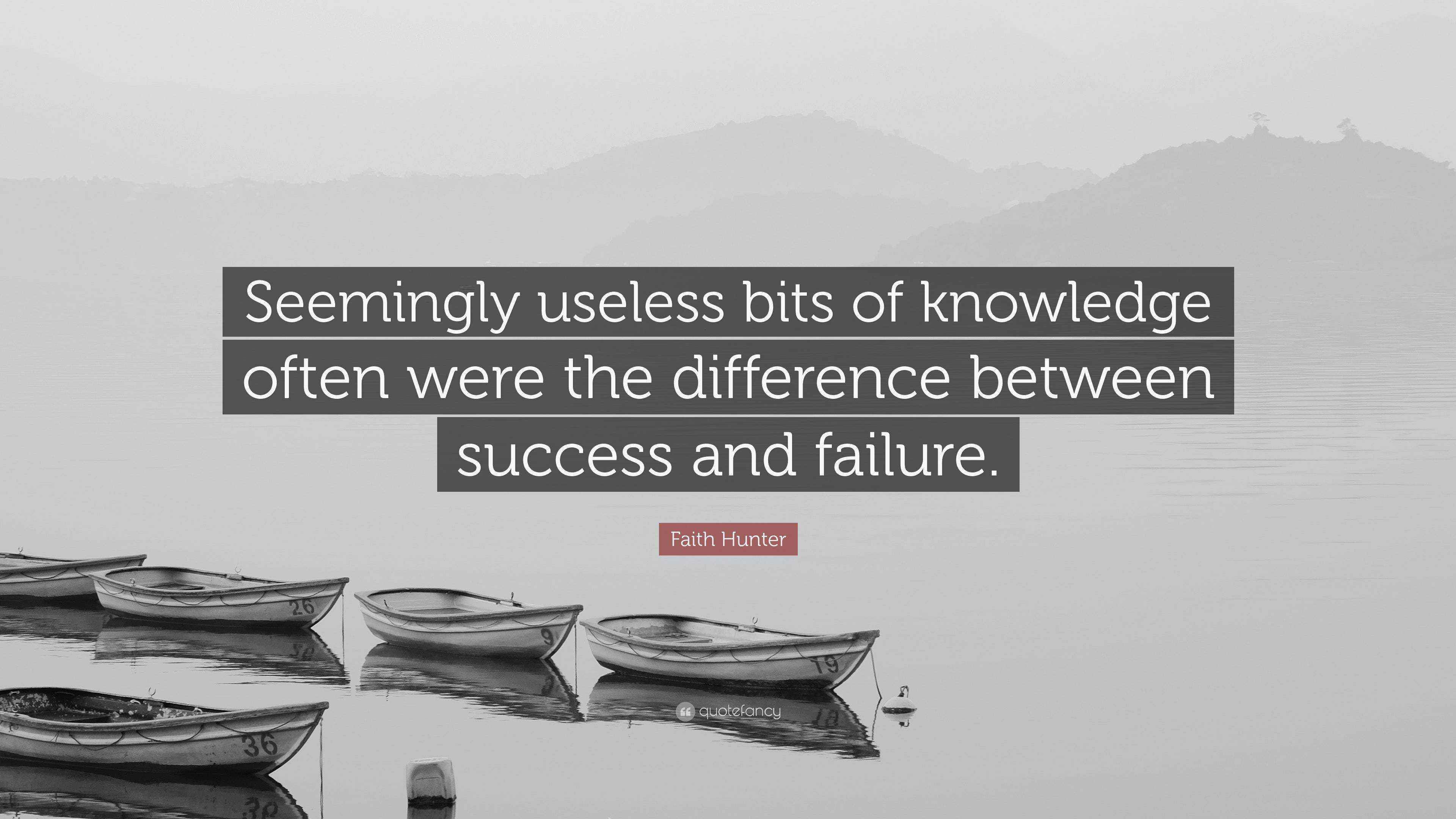 Faith Hunter Quote: “Seemingly useless bits of knowledge often were the ...