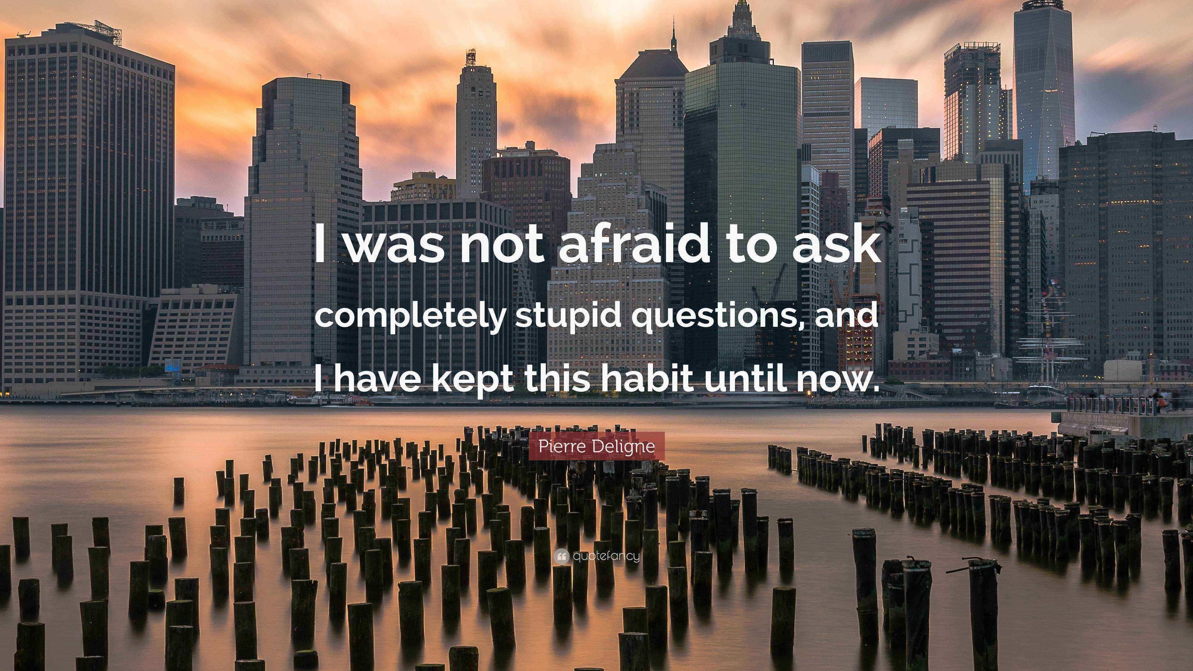 Pierre Deligne Quote: “I was not afraid to ask completely stupid ...
