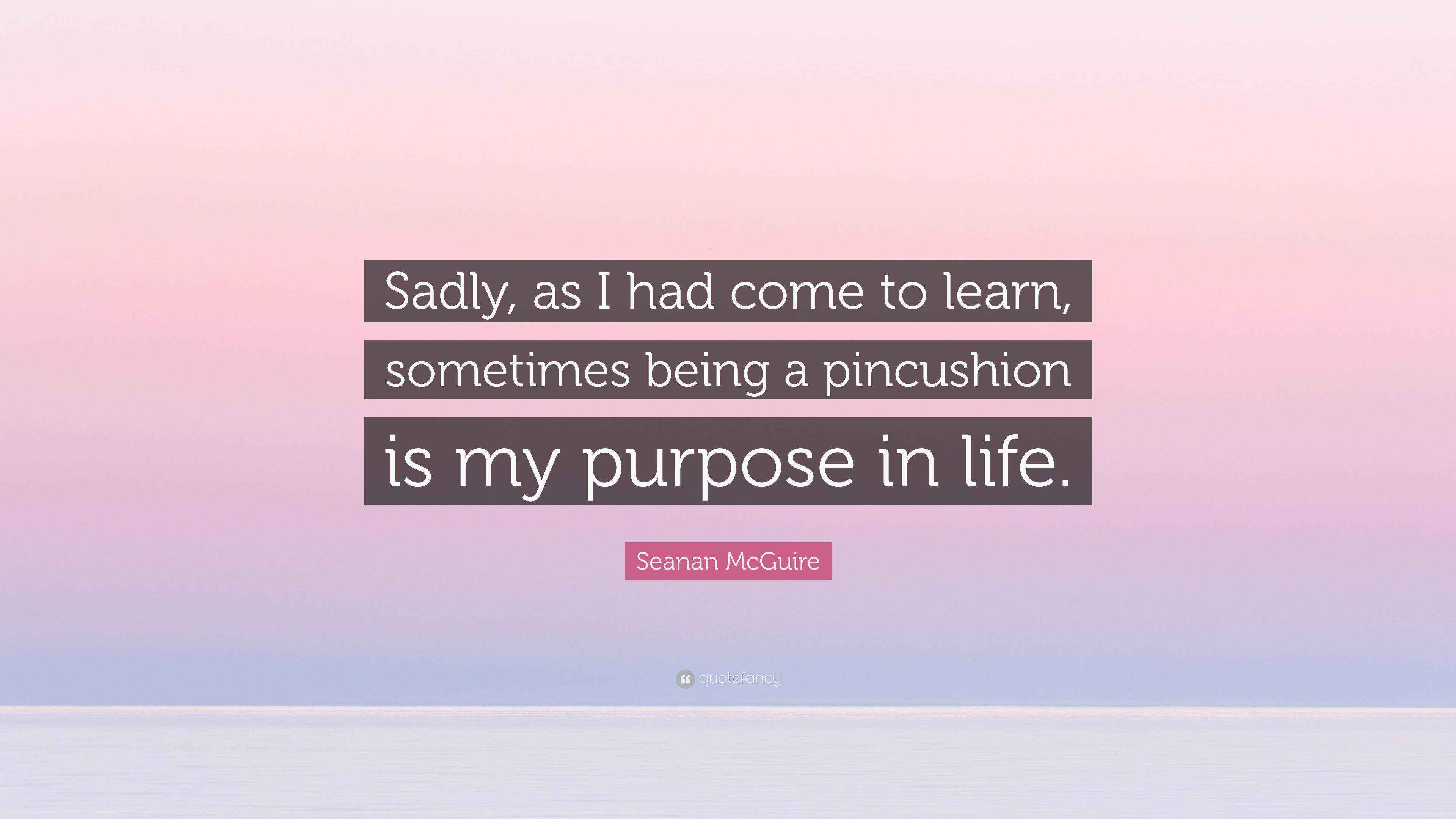 Seanan McGuire Quote: “Sadly, as I had come to learn, sometimes being a ...
