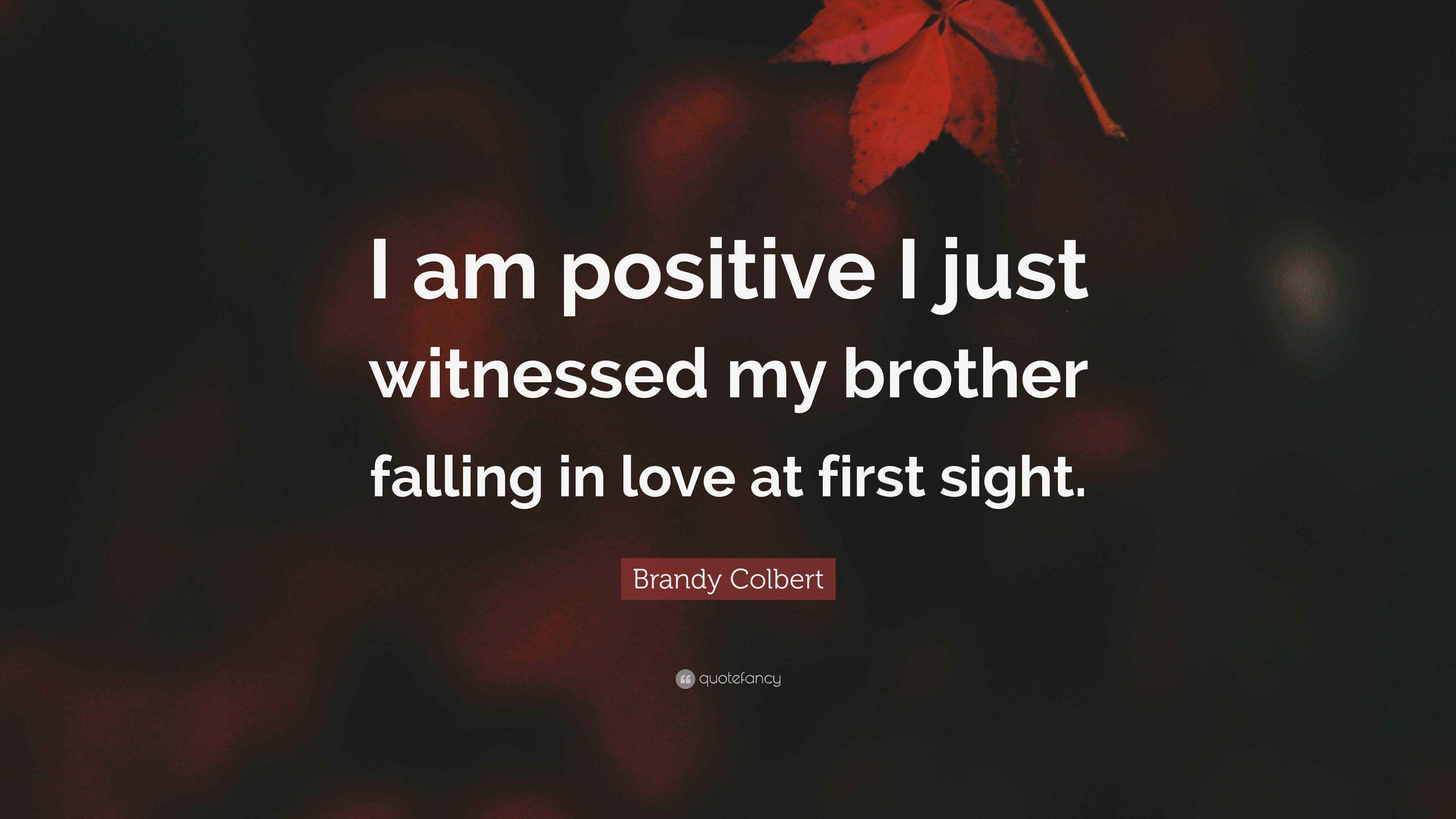 Brandy Colbert Quote: “I am positive I just witnessed my brother ...