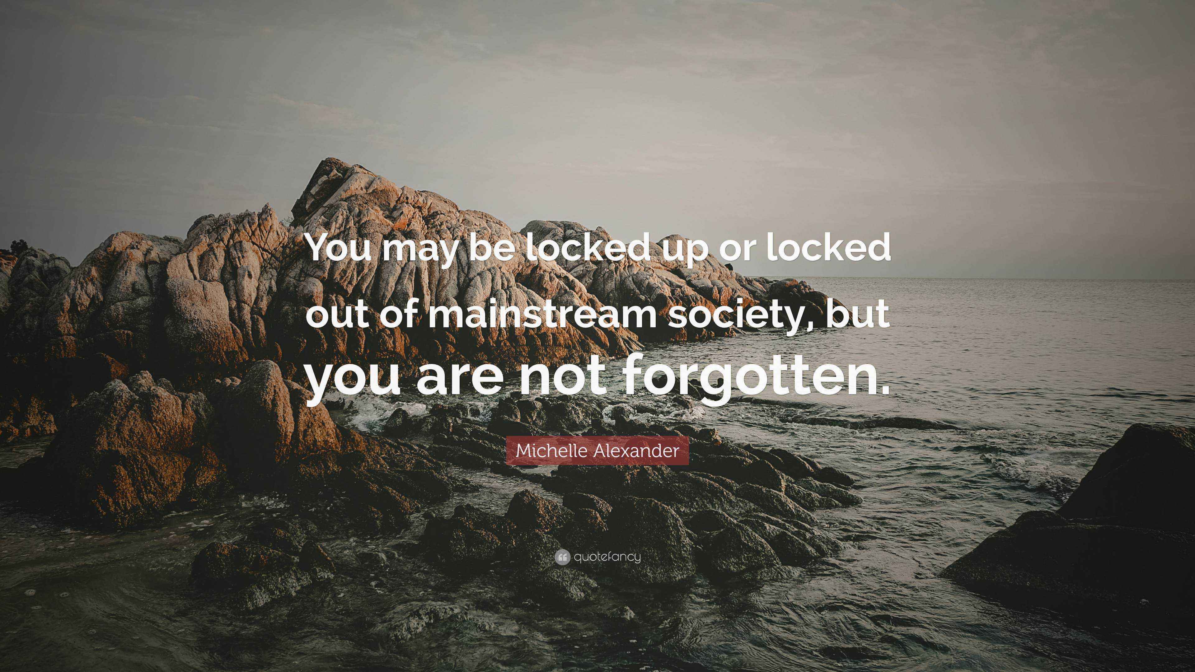 Michelle Alexander Quote: “You may be locked up or locked out of ...