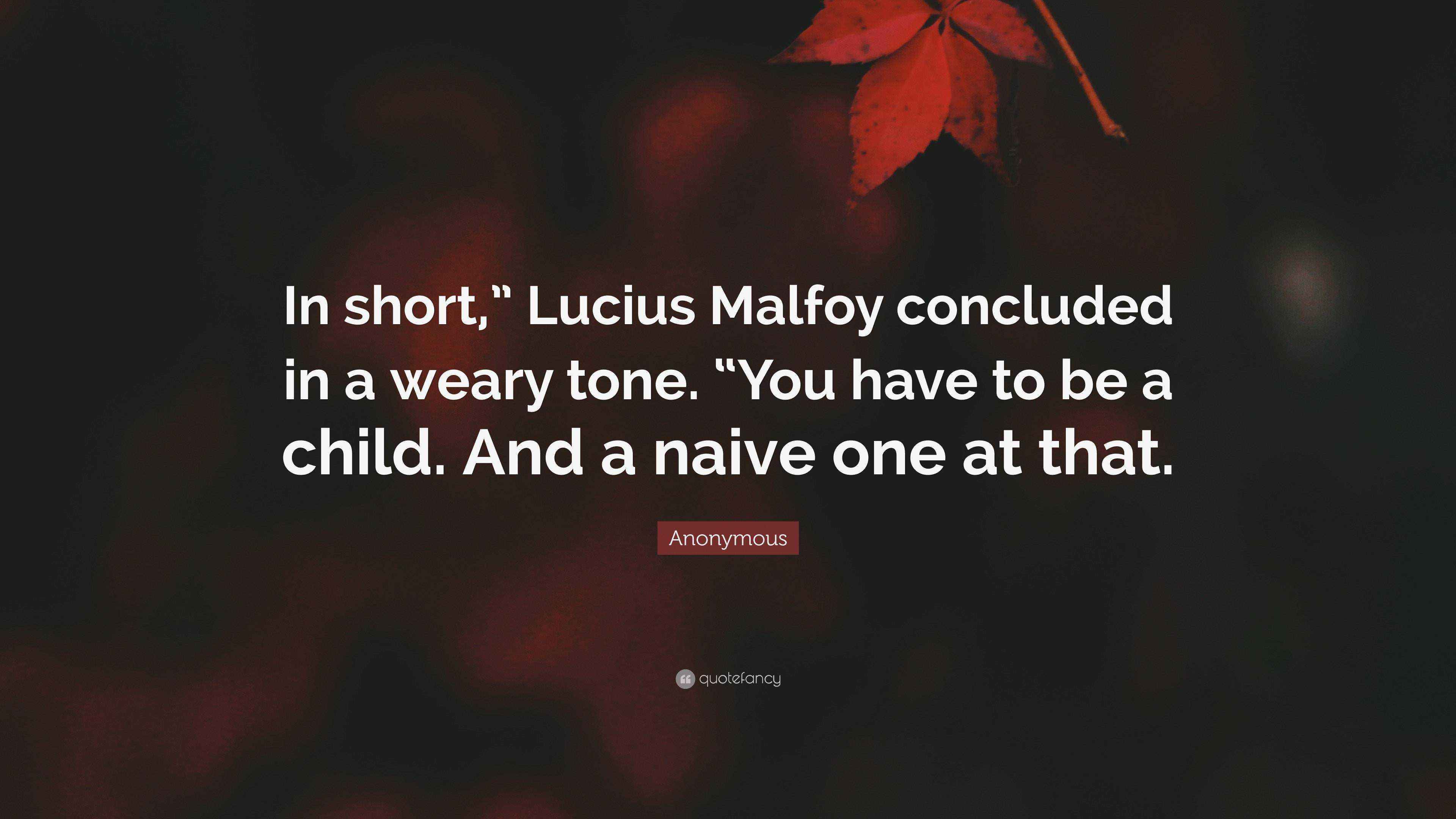 Famous Malfoy Quotes
