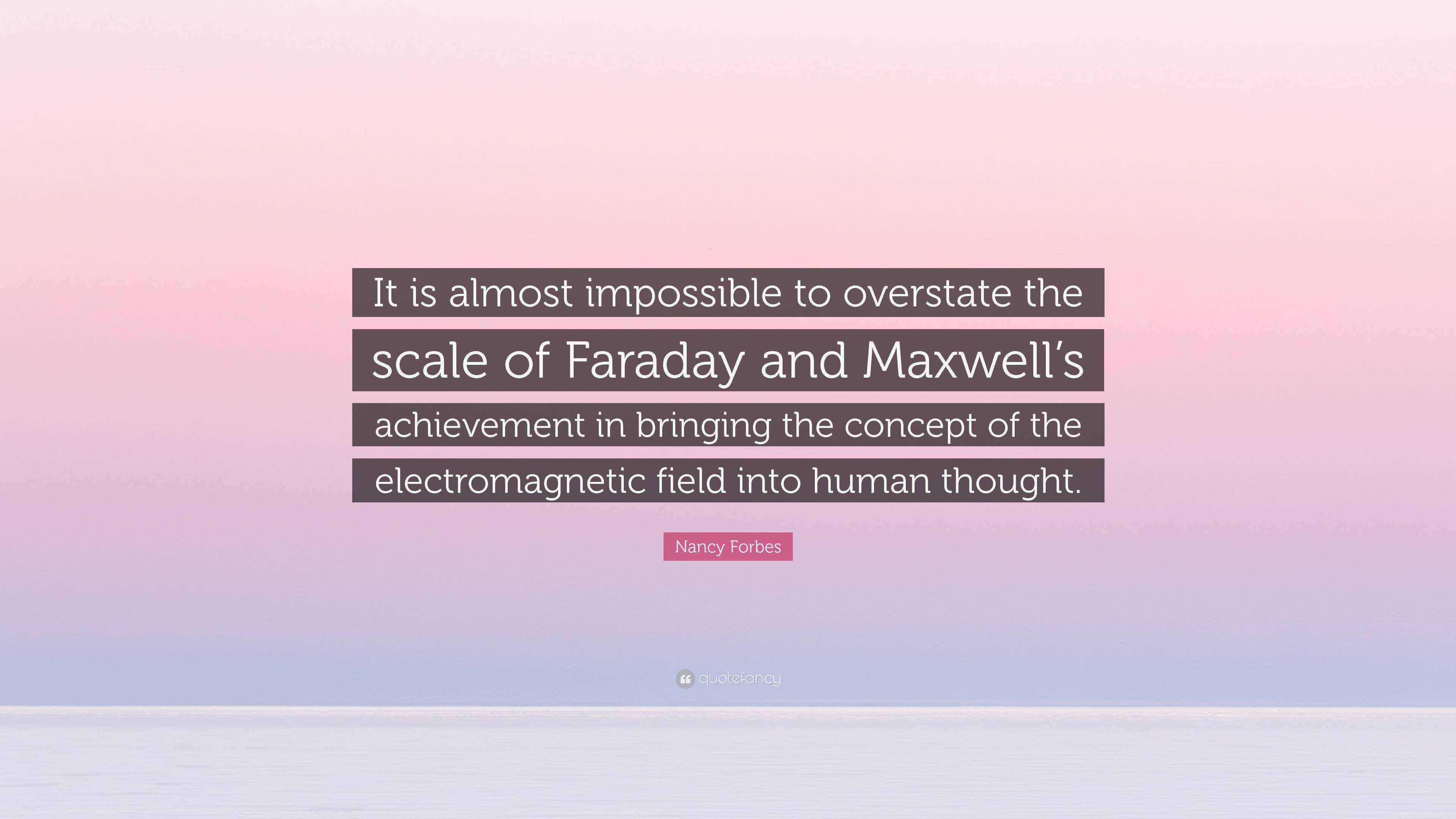 Nancy Forbes Quote: “It is almost impossible to overstate the scale of ...