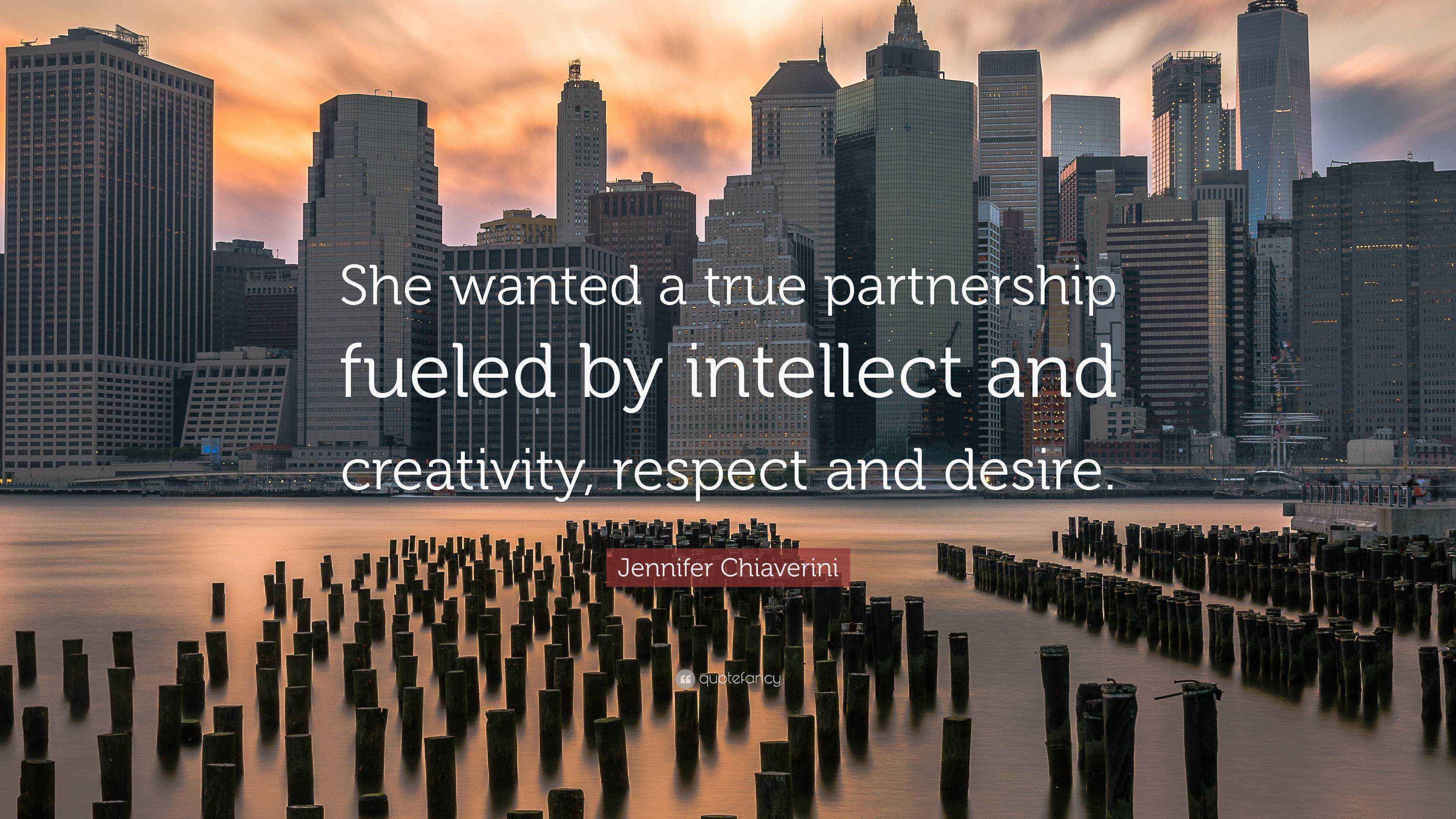 Jennifer Chiaverini Quote: “She wanted a true partnership fueled by ...
