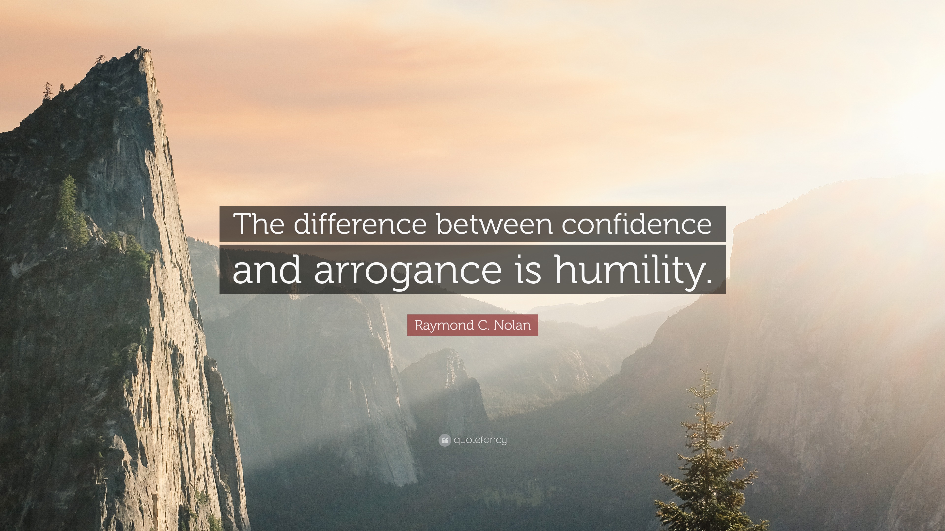 Raymond C. Nolan Quote: “The difference between confidence and ...