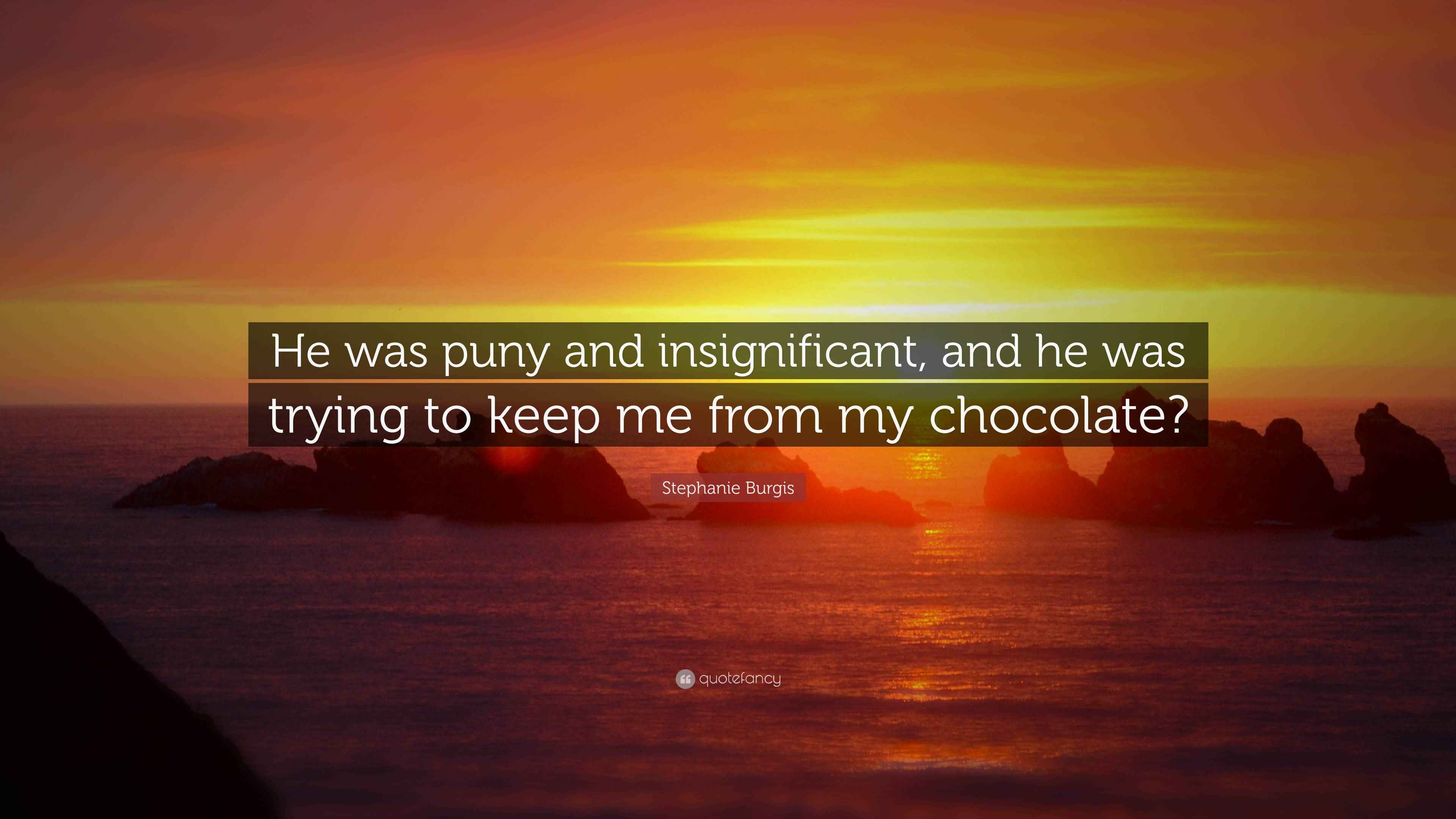 Stephanie Burgis Quote: “He was puny and insignificant, and he was ...