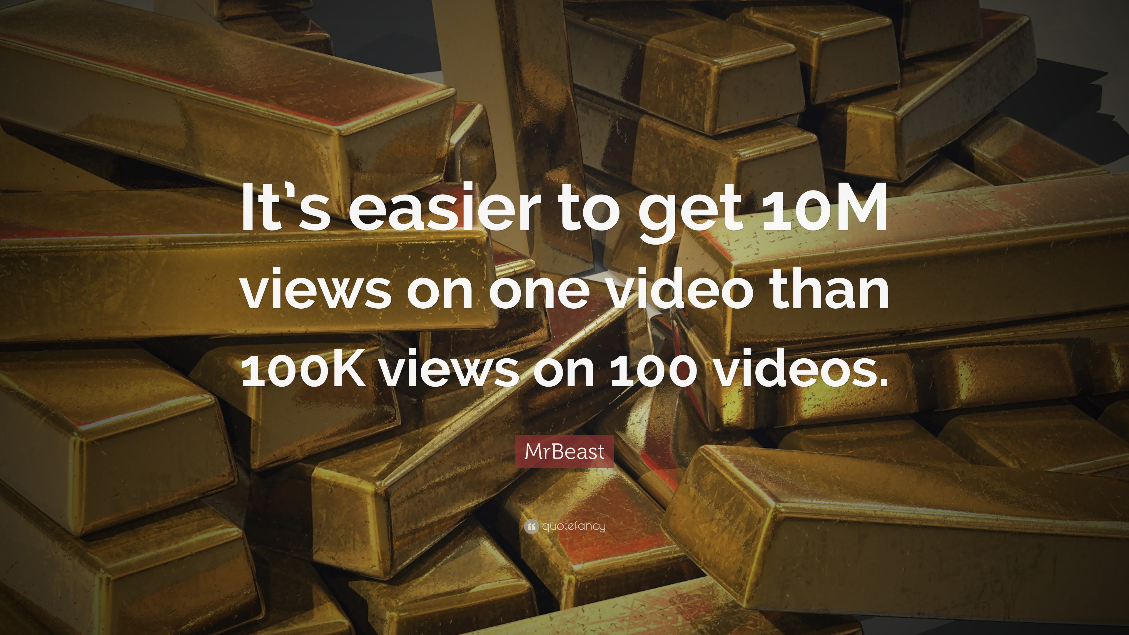 MrBeast Quote: “It’s easier to get 10M views on one video than 100K ...