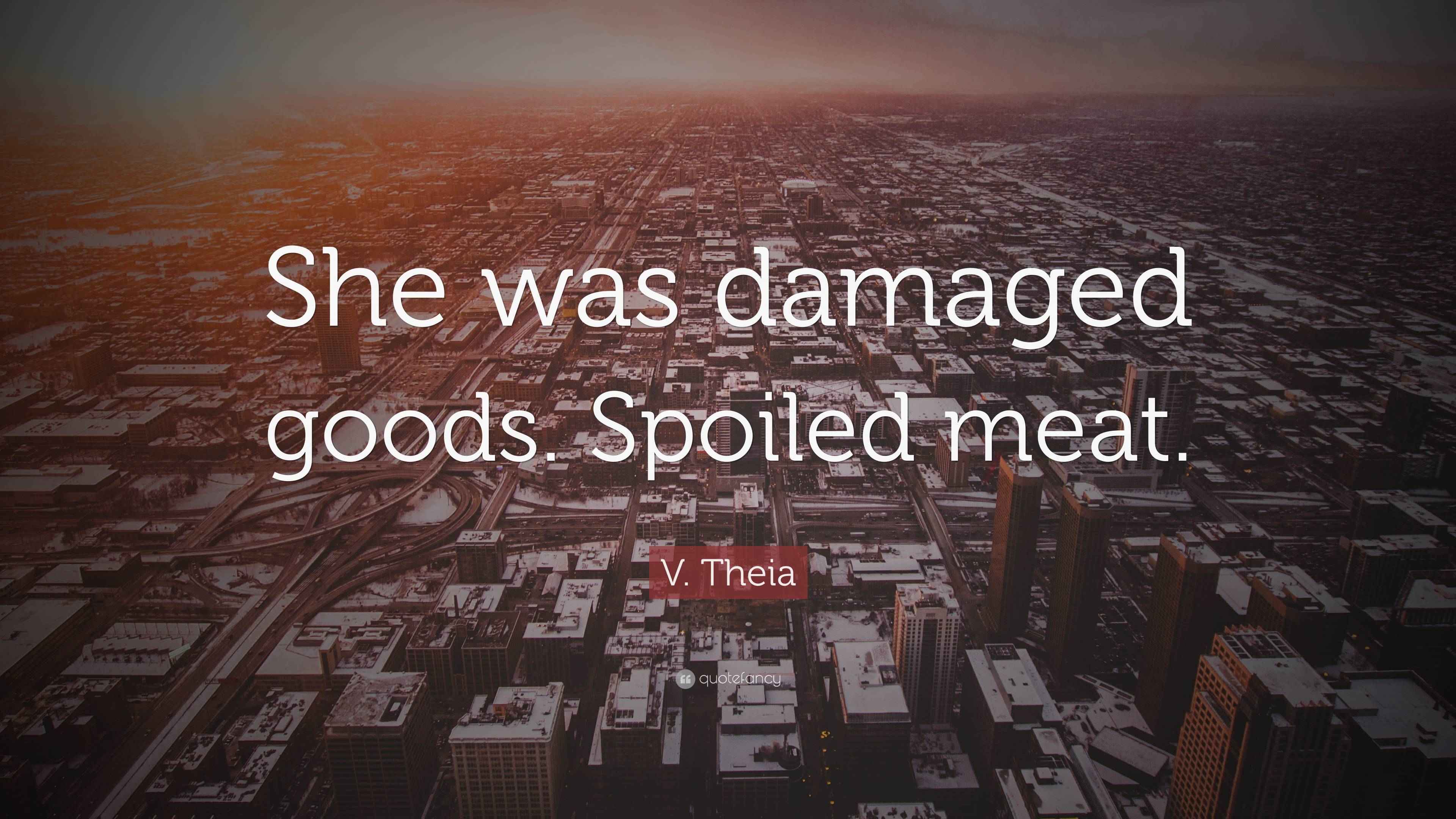 V. Theia Quote: “She was damaged goods. Spoiled meat.”