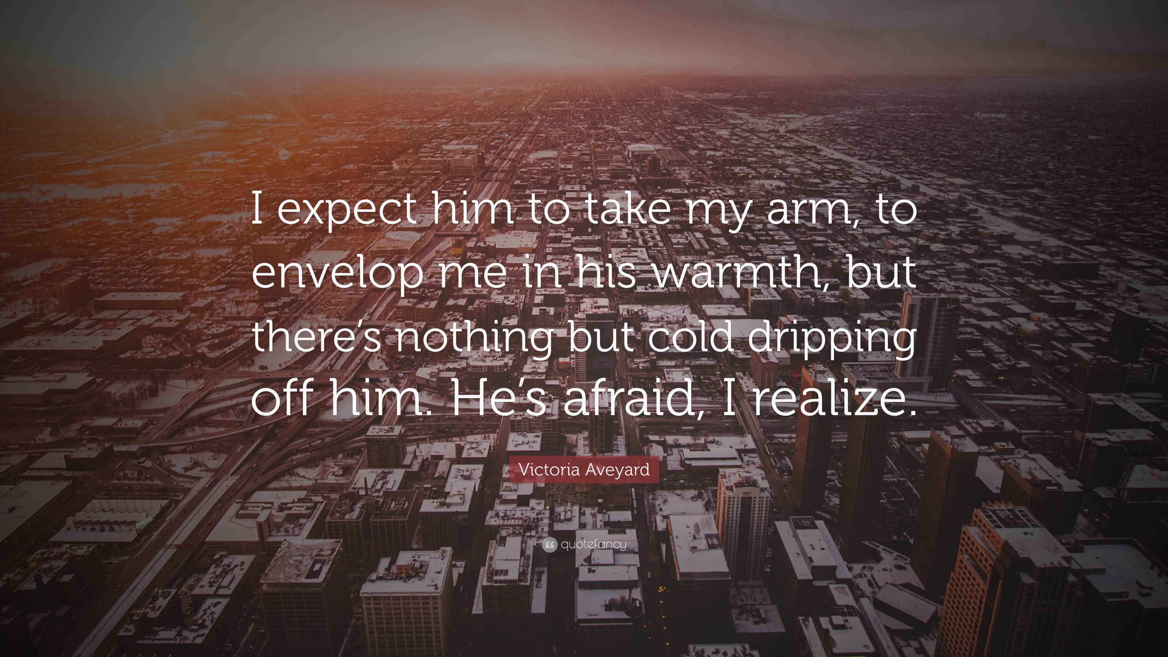 Victoria Aveyard Quote: “I expect him to take my arm, to envelop me in ...