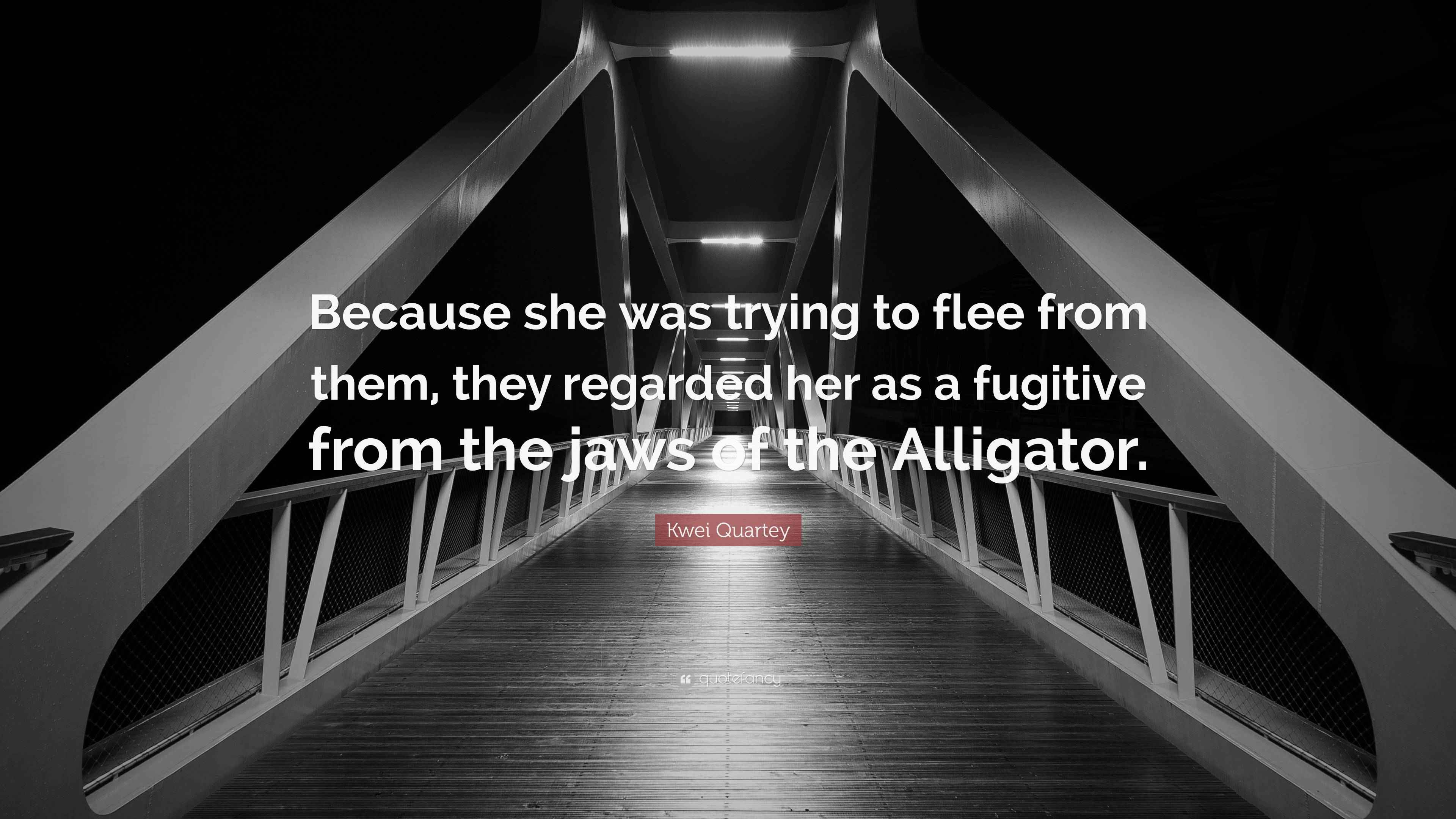 Kwei Quartey Quote: “Because she was trying to flee from them, they ...