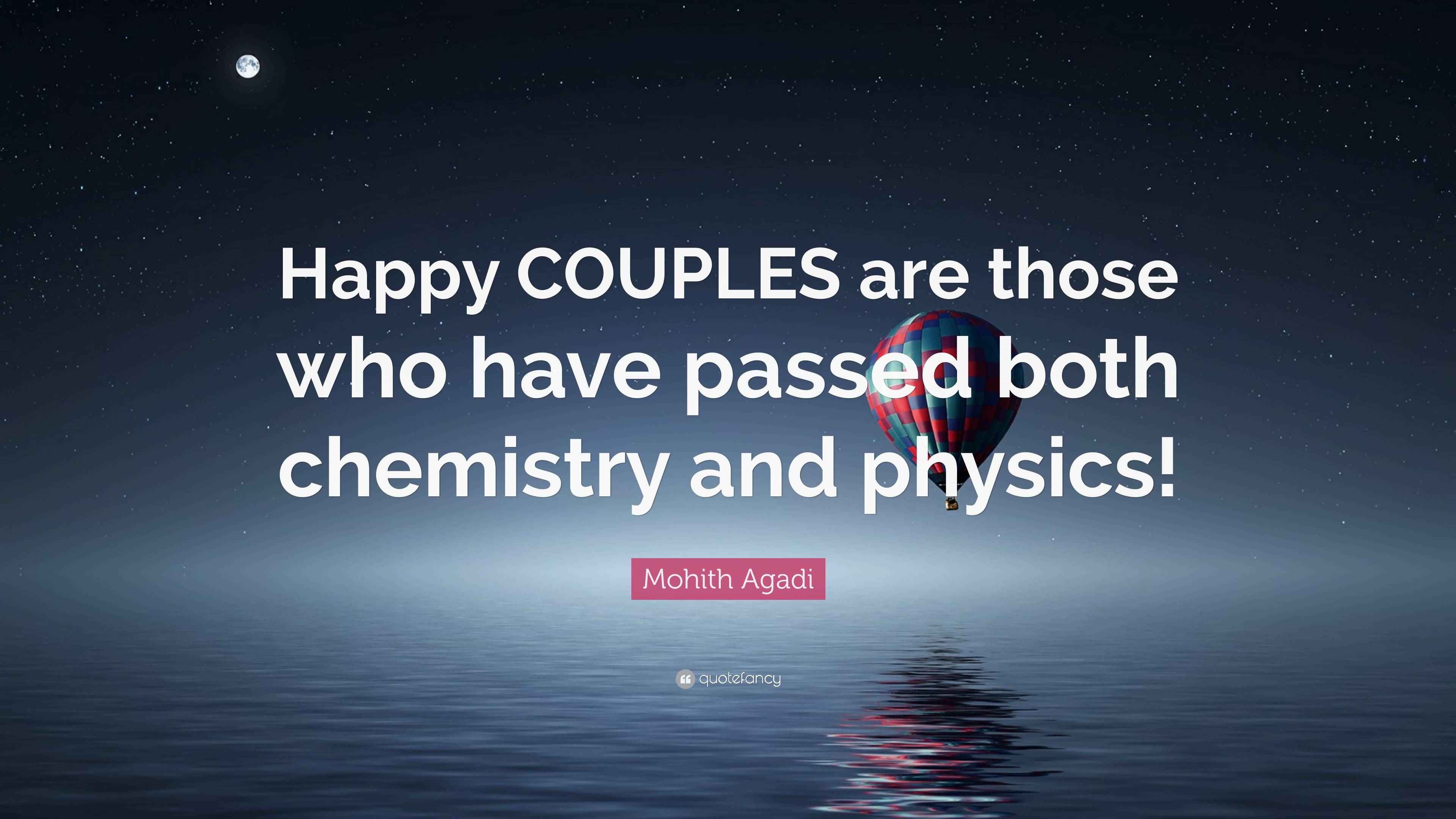 Mohith Agadi Quote: “Happy COUPLES are those who have passed both ...