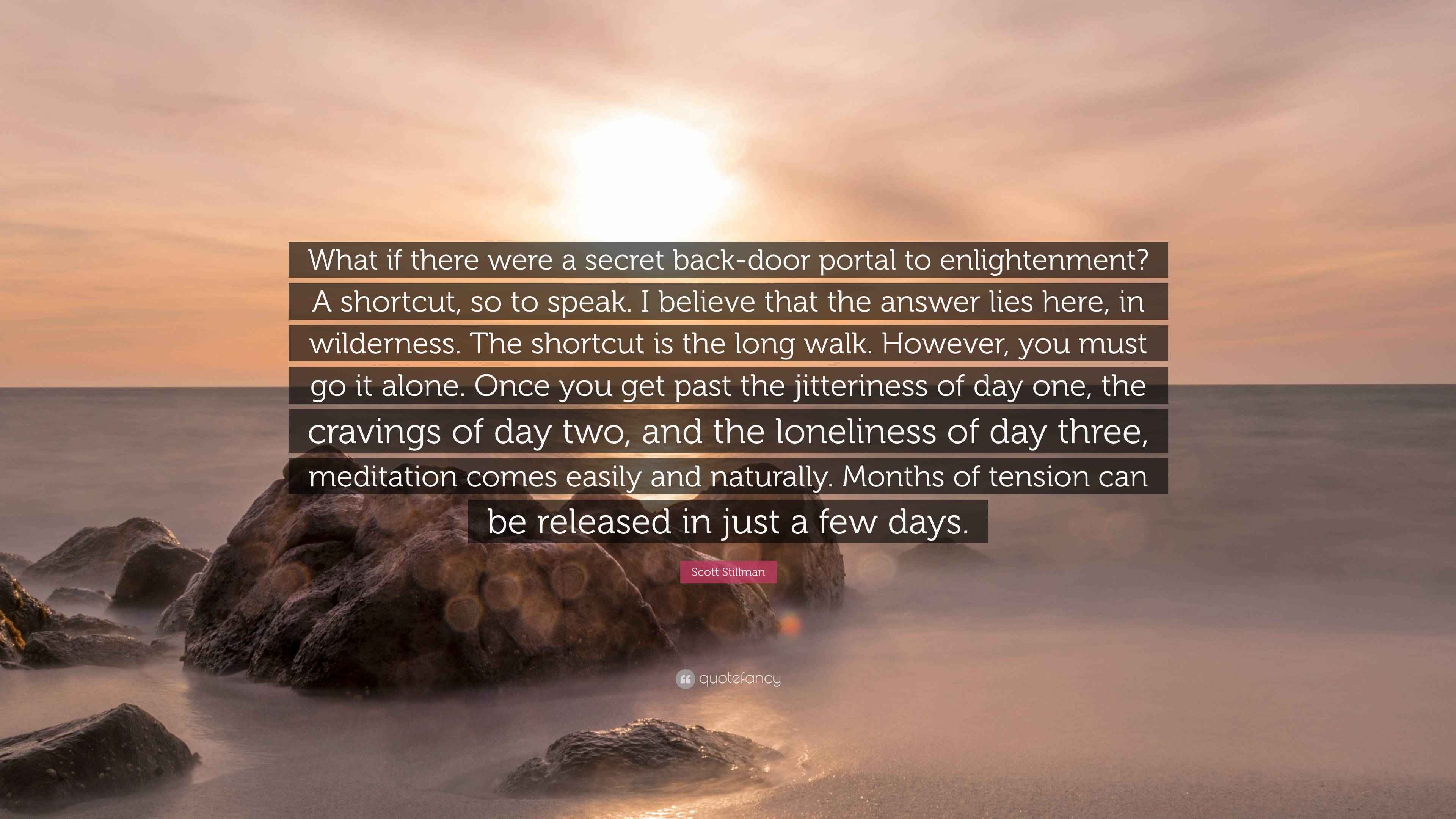 Scott Stillman Quote: “What if there were a secret back-door portal to ...