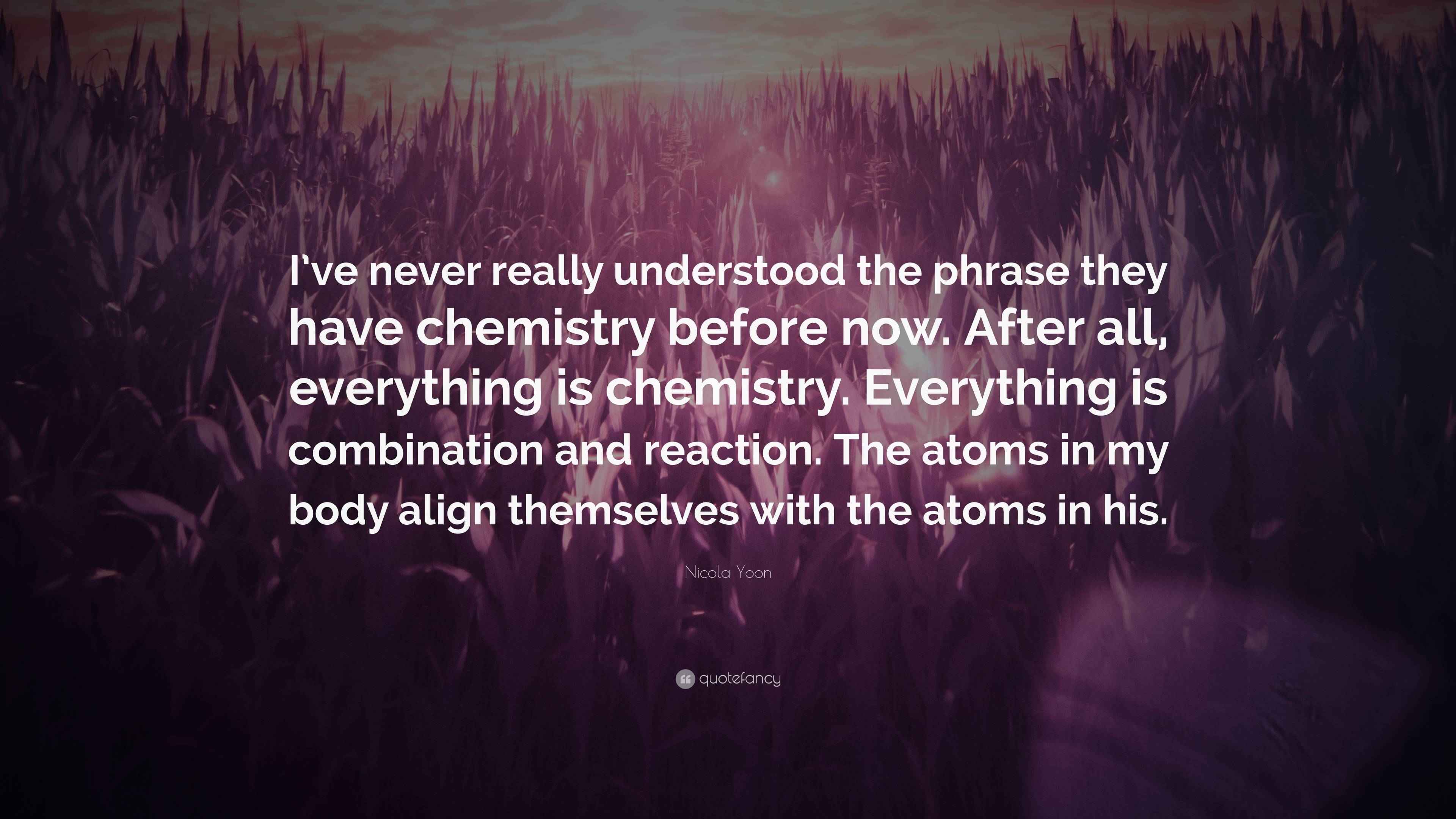 Nicola Yoon Quote: “I’ve never really understood the phrase they have ...