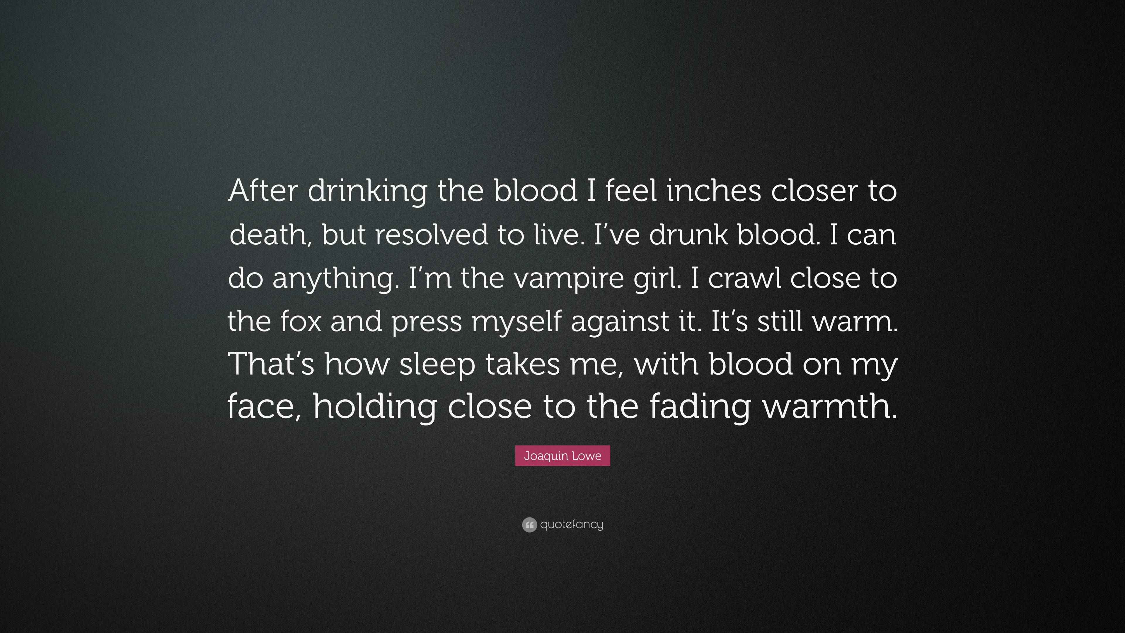 Drinking Blood Quotes