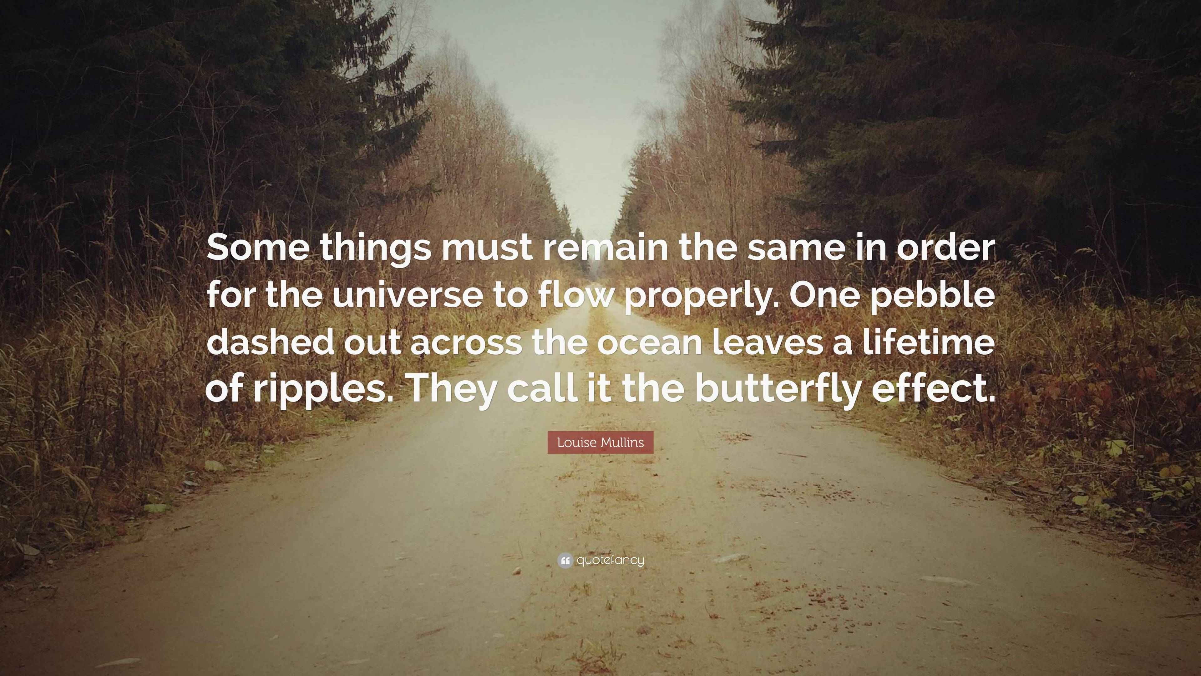 Louise Mullins Quote: “Some things must remain the same in order for ...