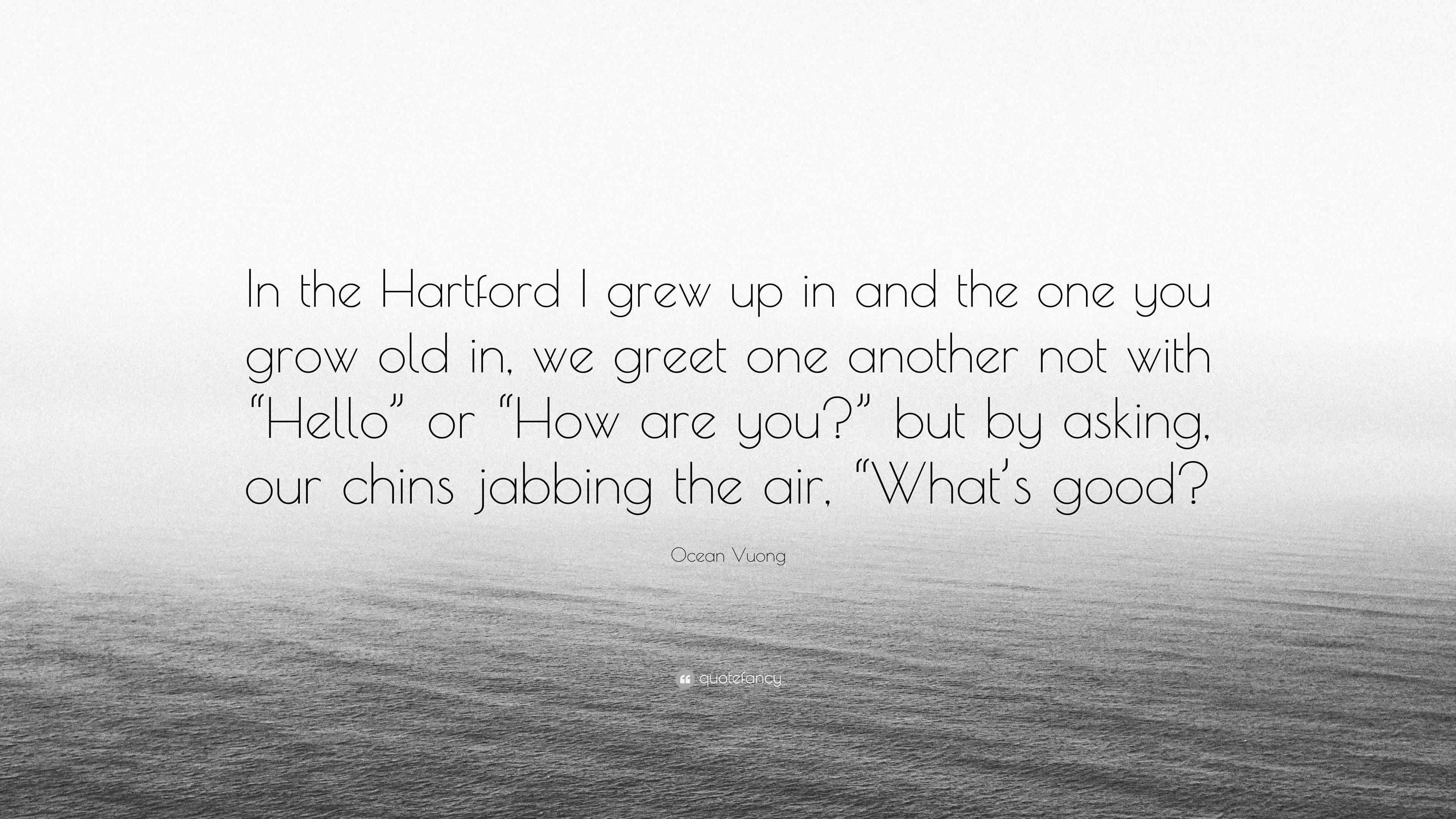 Ocean Vuong Quote: “In the Hartford I grew up in and the one you grow ...