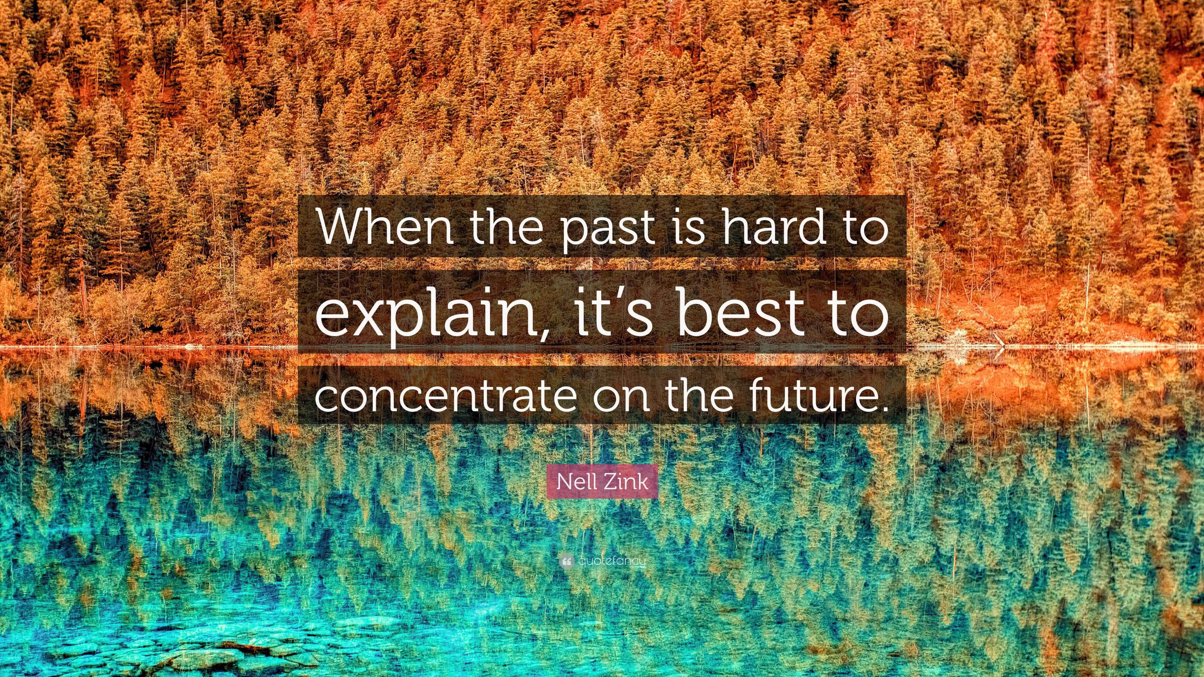 Nell Zink Quote: “When the past is hard to explain, it’s best to ...
