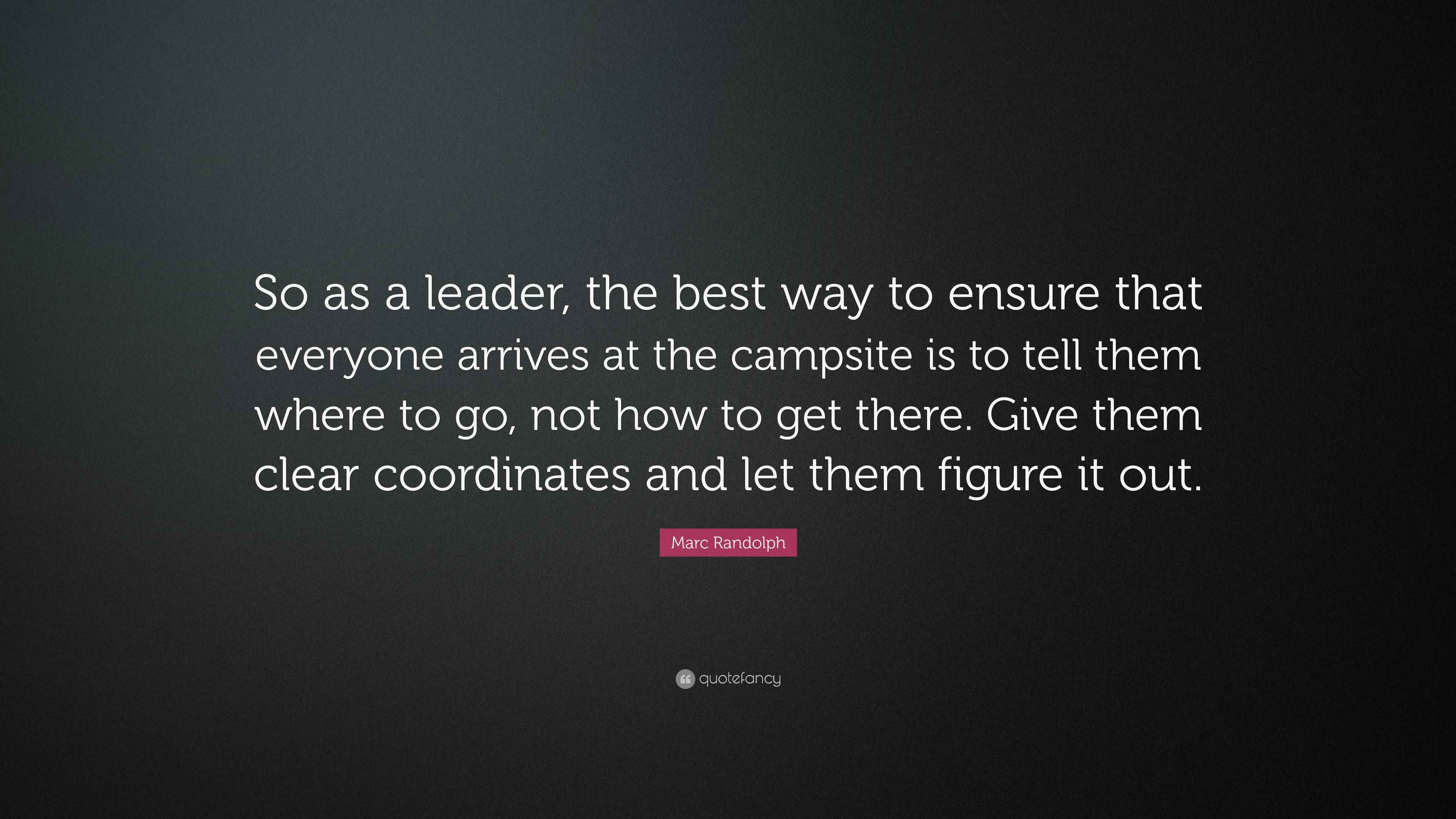 Marc Randolph Quote: “So as a leader, the best way to ensure that ...