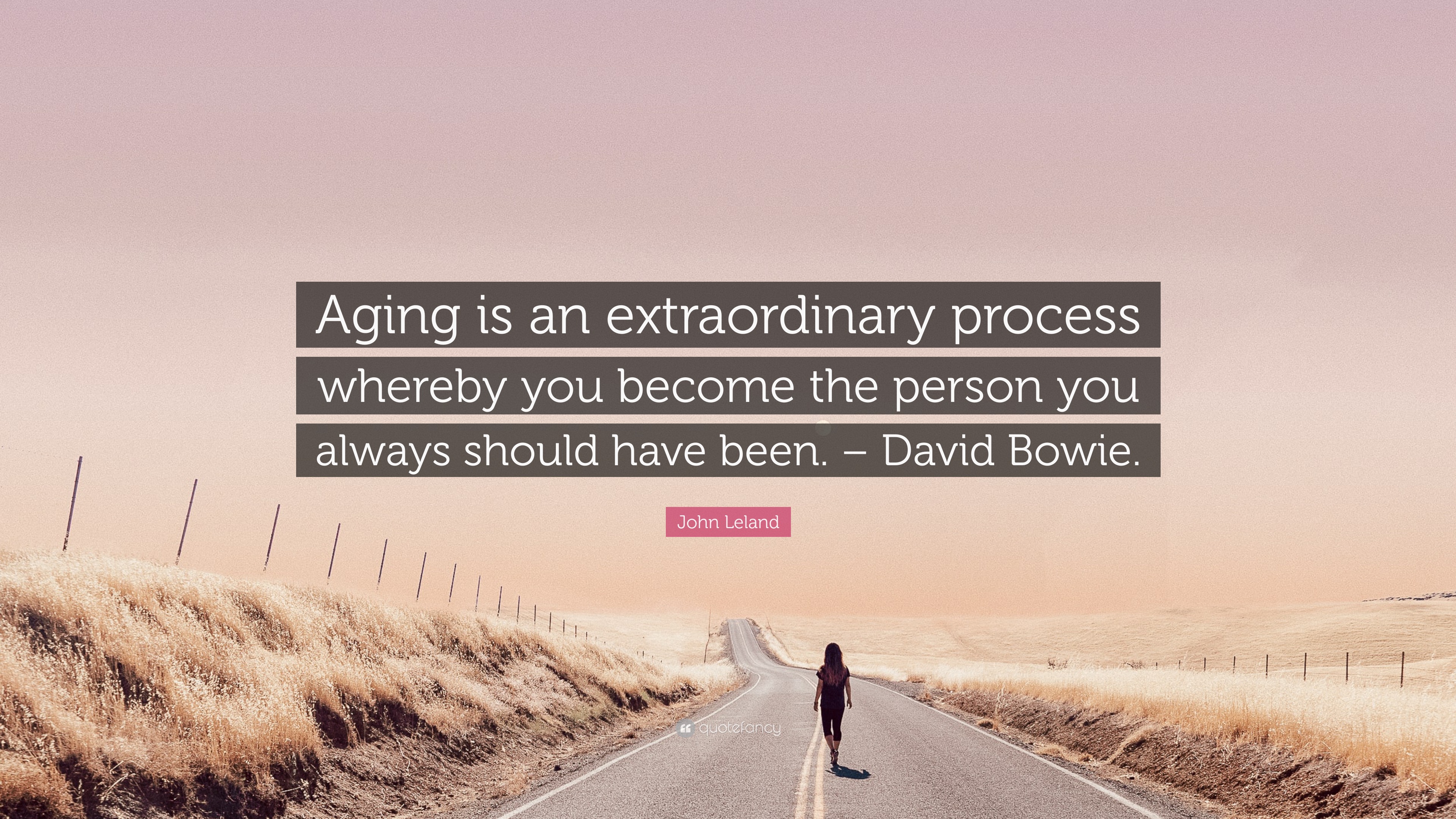 John Leland Quote: “Aging is an extraordinary process whereby you ...