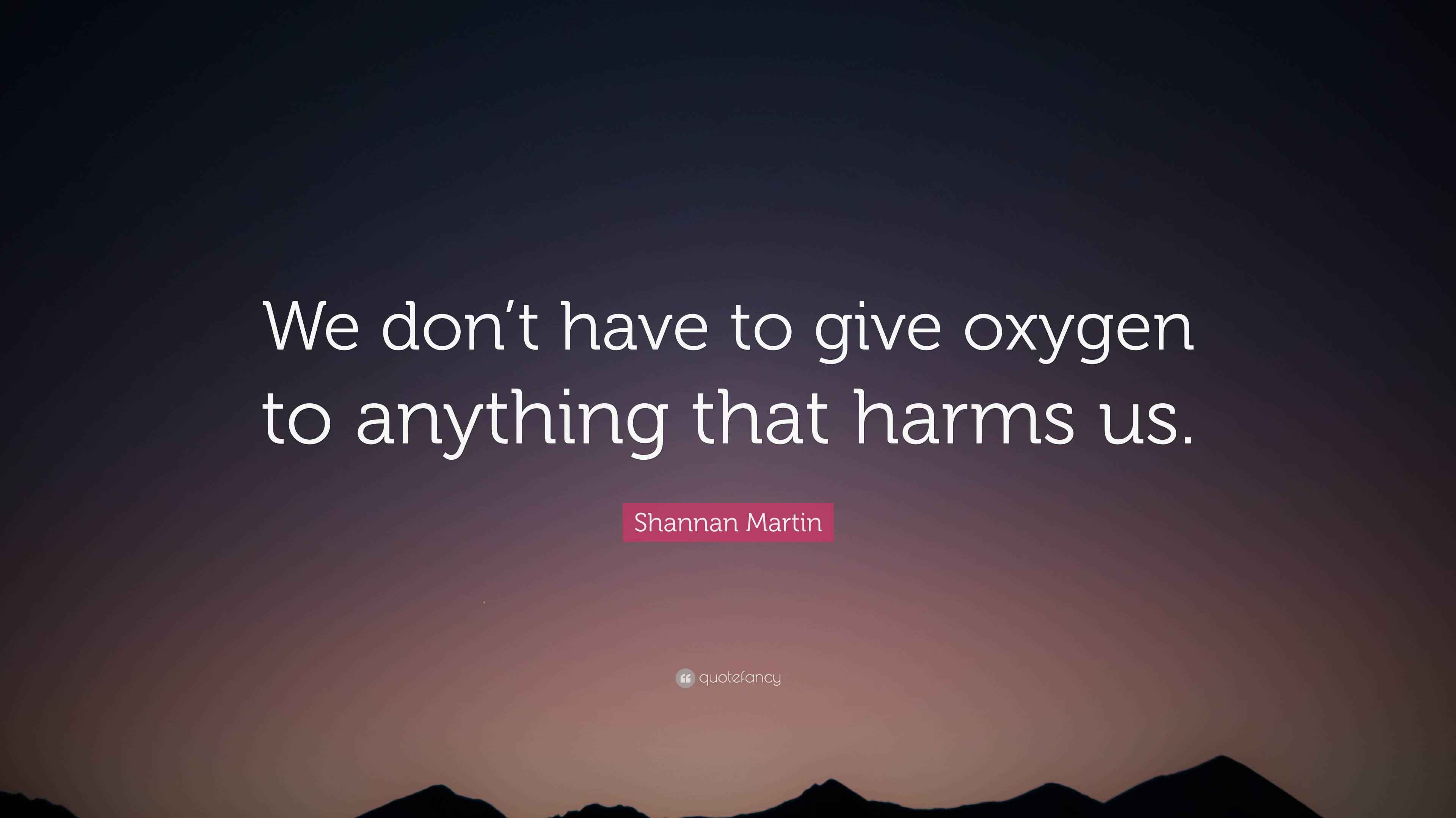Shannan Martin Quote: “We don’t have to give oxygen to anything that ...