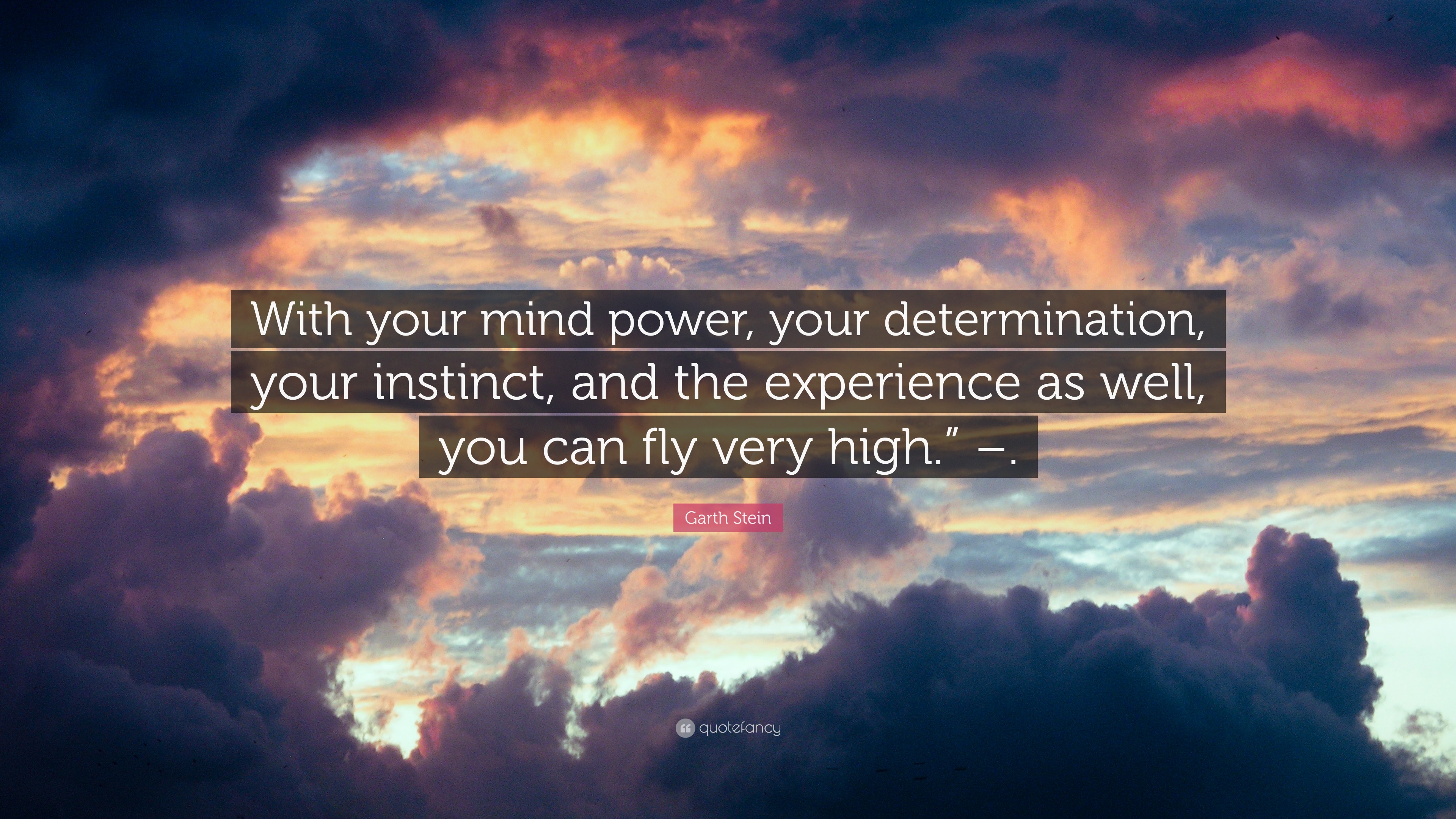 Garth Stein Quote: “With your mind power, your determination, your ...