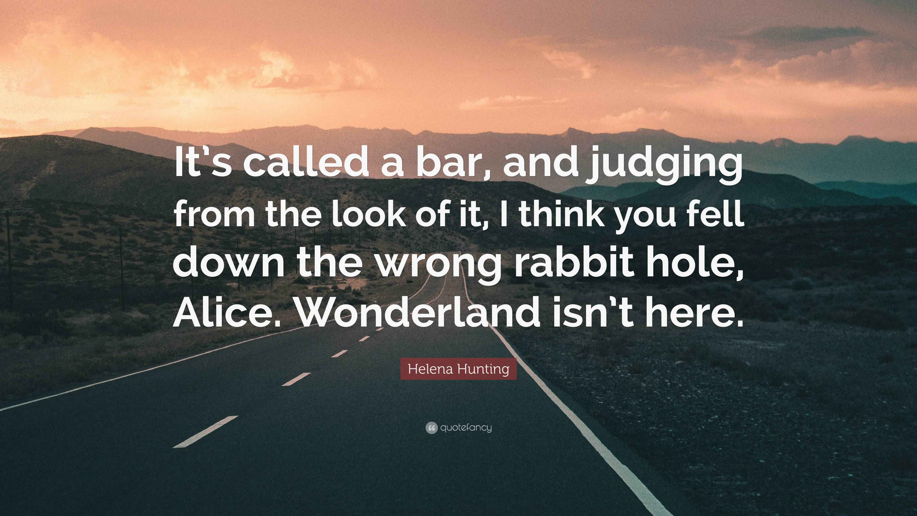 Helena Hunting Quote: “It’s called a bar, and judging from the look of ...