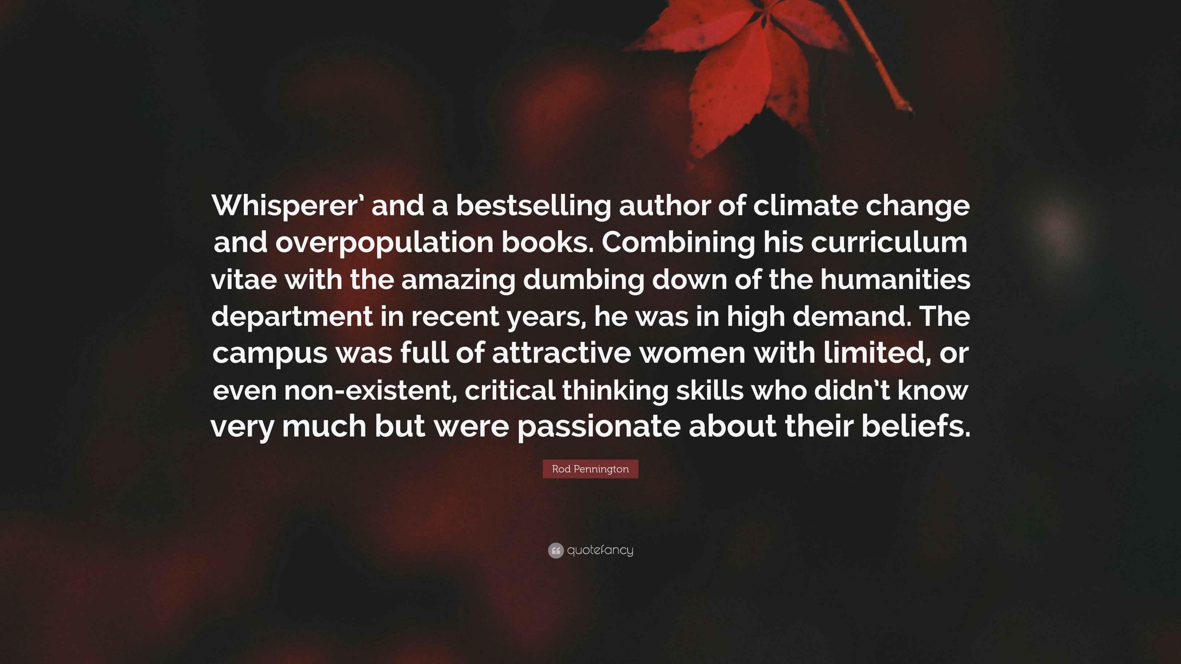Rod Pennington Quote: “Whisperer’ and a bestselling author of climate ...