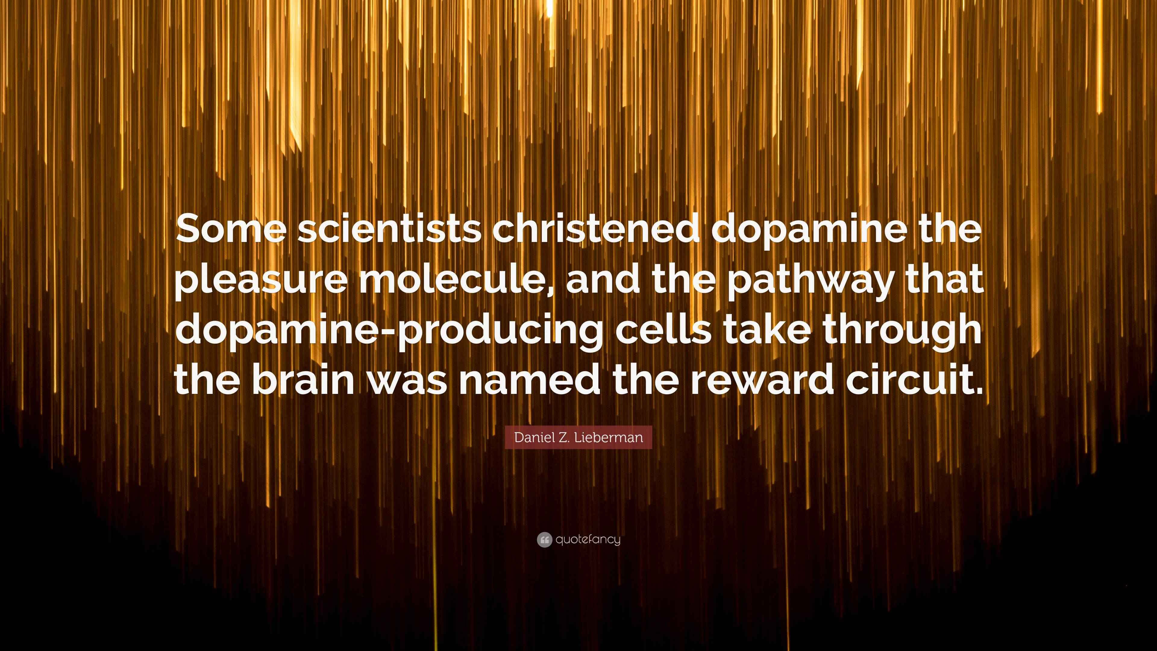 Daniel Z. Lieberman Quote: “Some scientists christened dopamine the ...