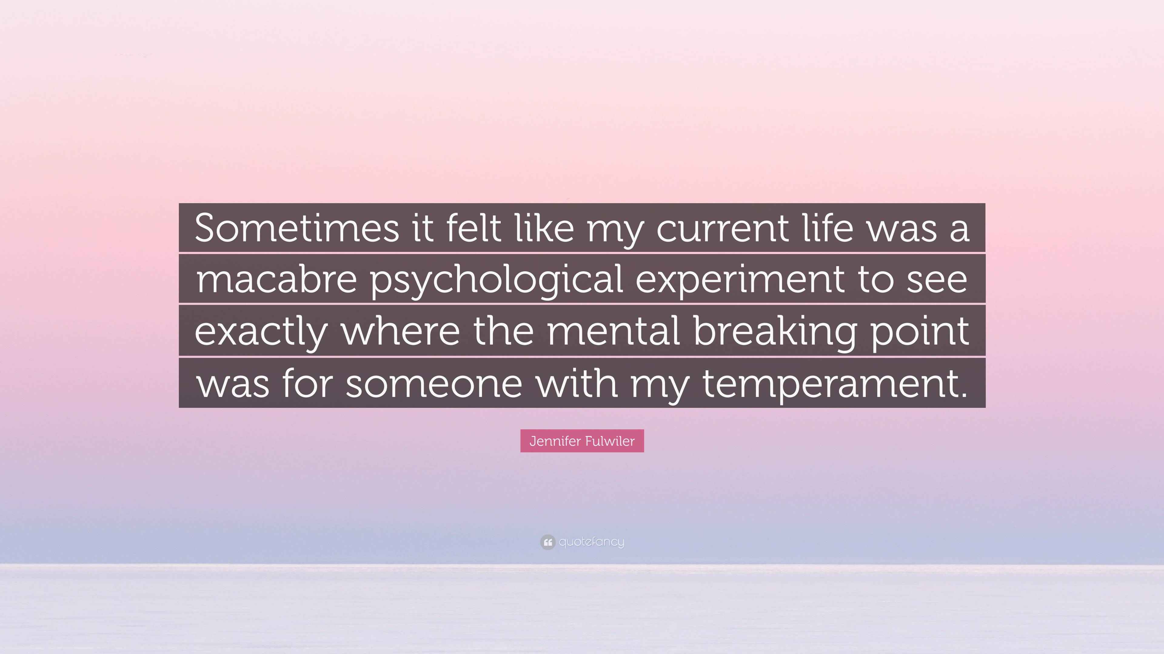 Jennifer Fulwiler Quote: “Sometimes it felt like my current life was a ...
