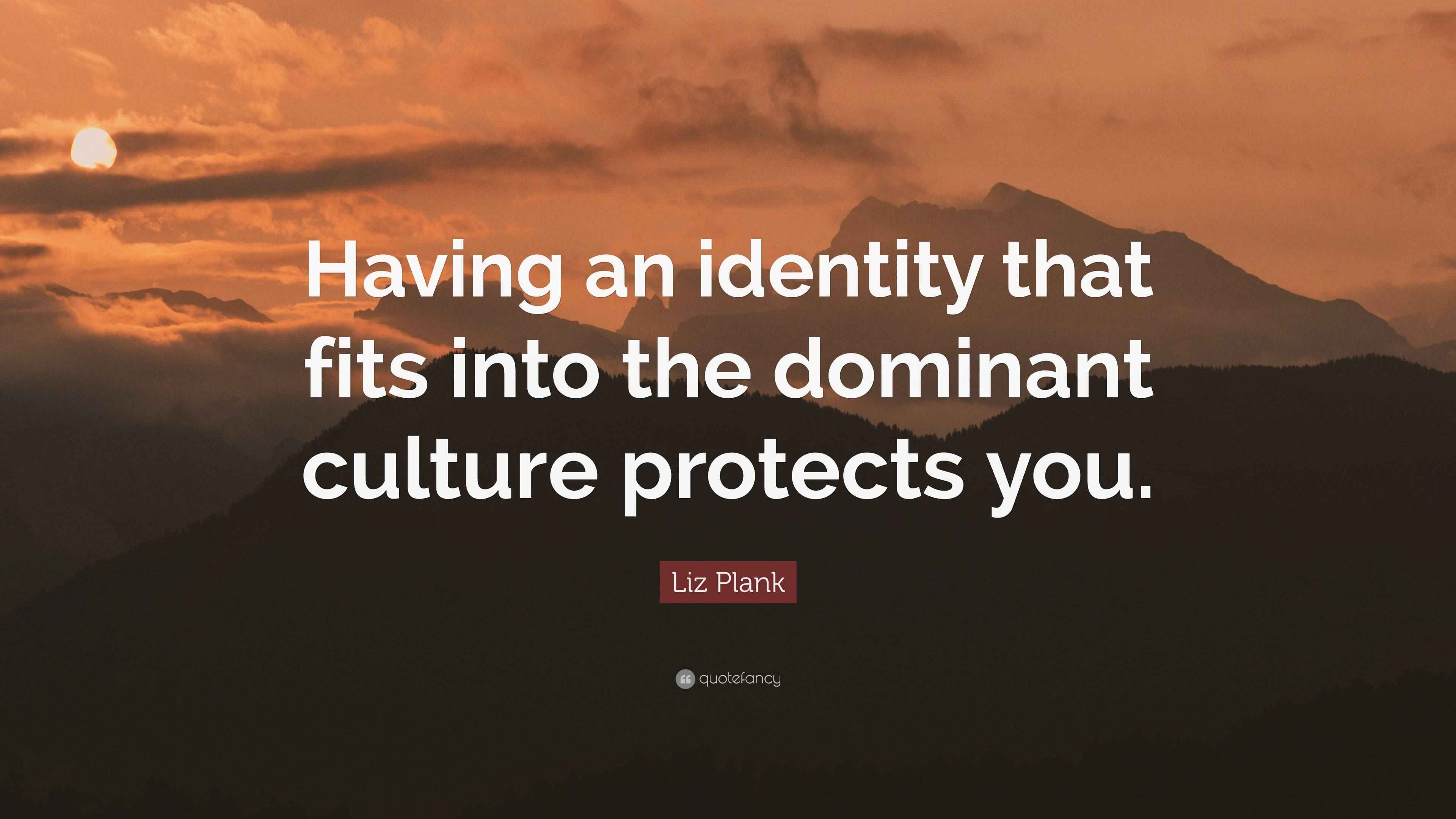 Liz Plank Quote: “Having an identity that fits into the dominant ...