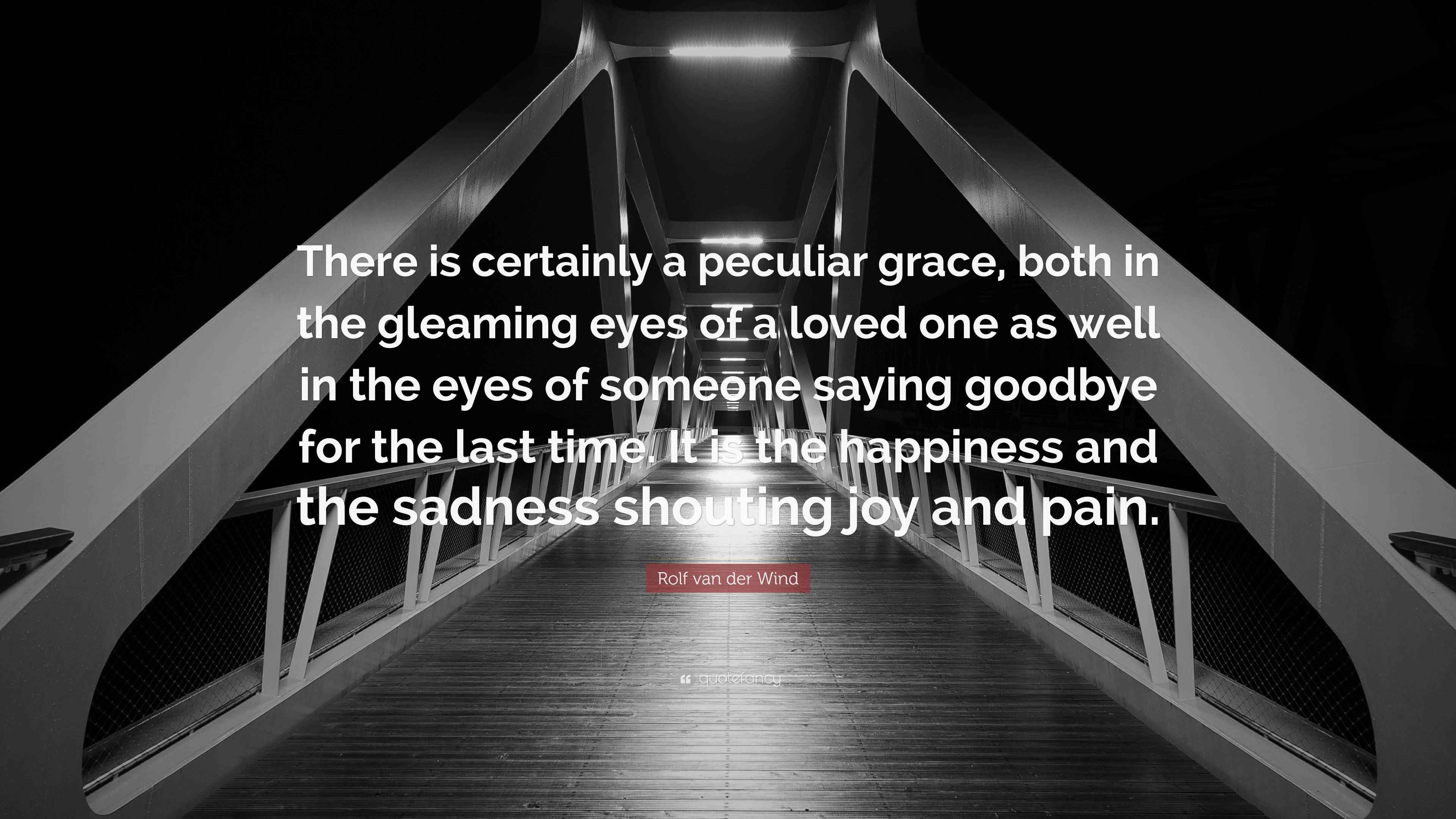Rolf van der Wind Quote: “There is certainly a peculiar grace, both in ...