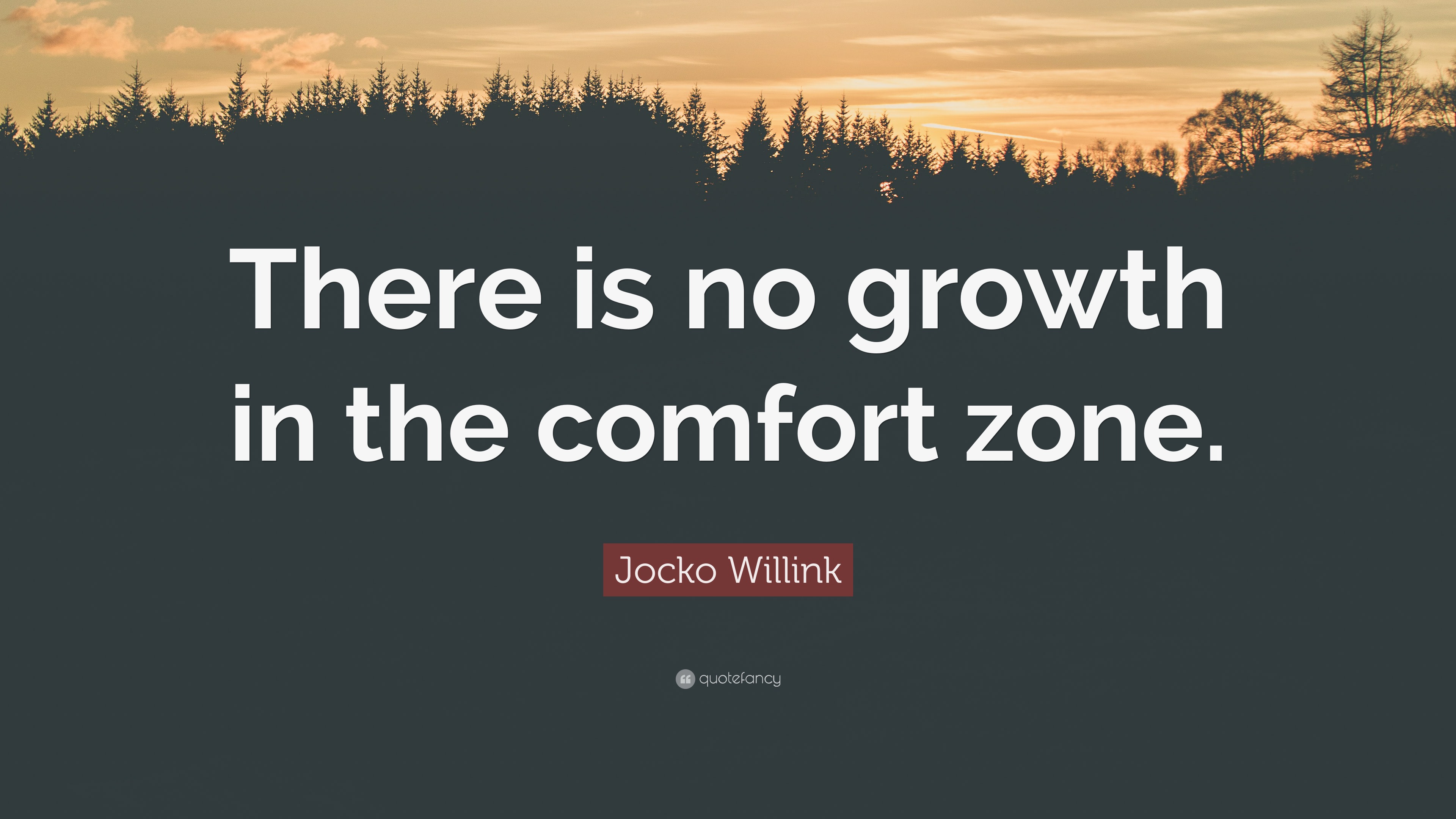 Jocko Willink Quote: “There is no growth in the comfort zone.”