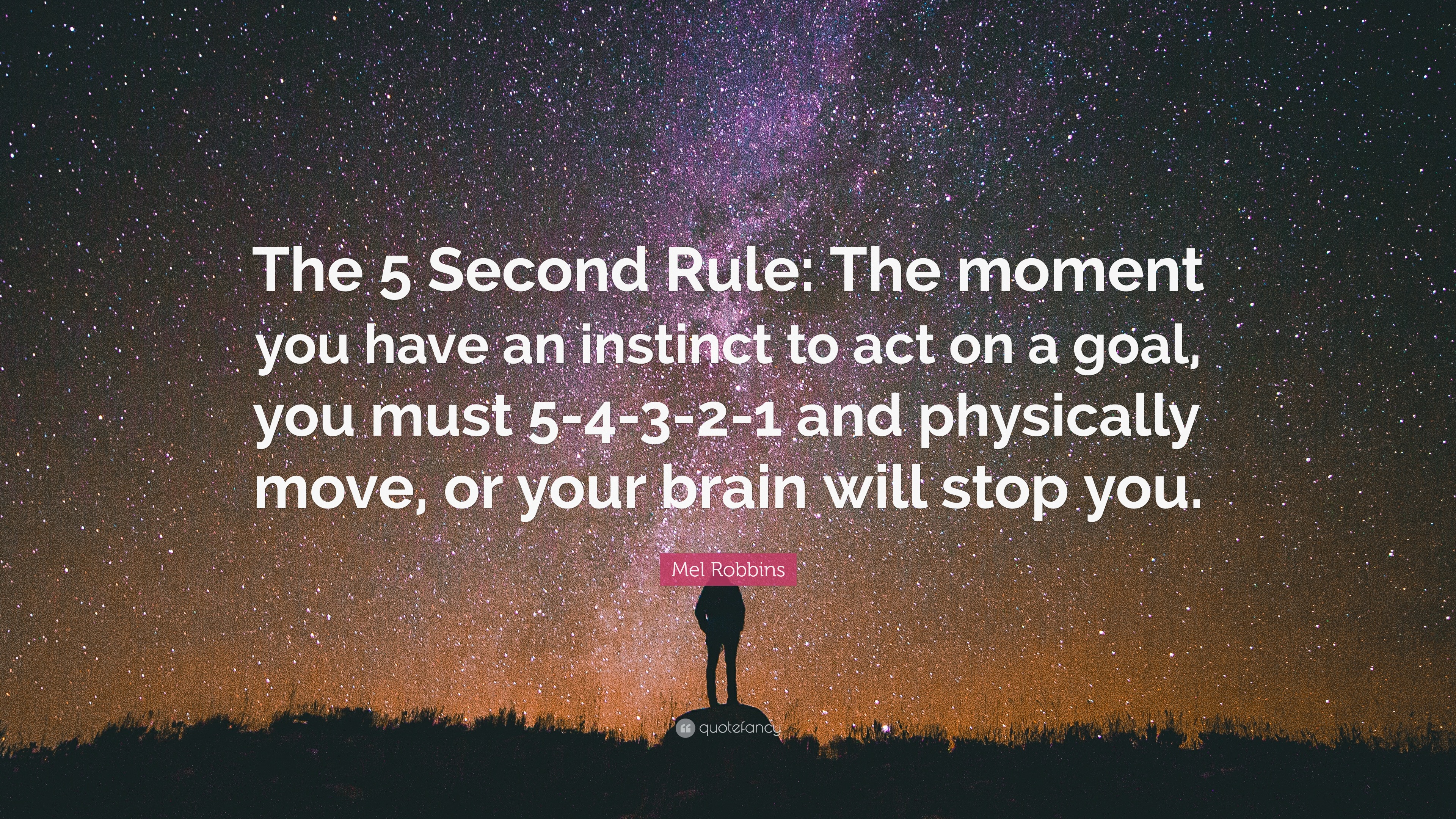 Mel Robbins Quote: “The 5 Second Rule: The moment you have an instinct ...