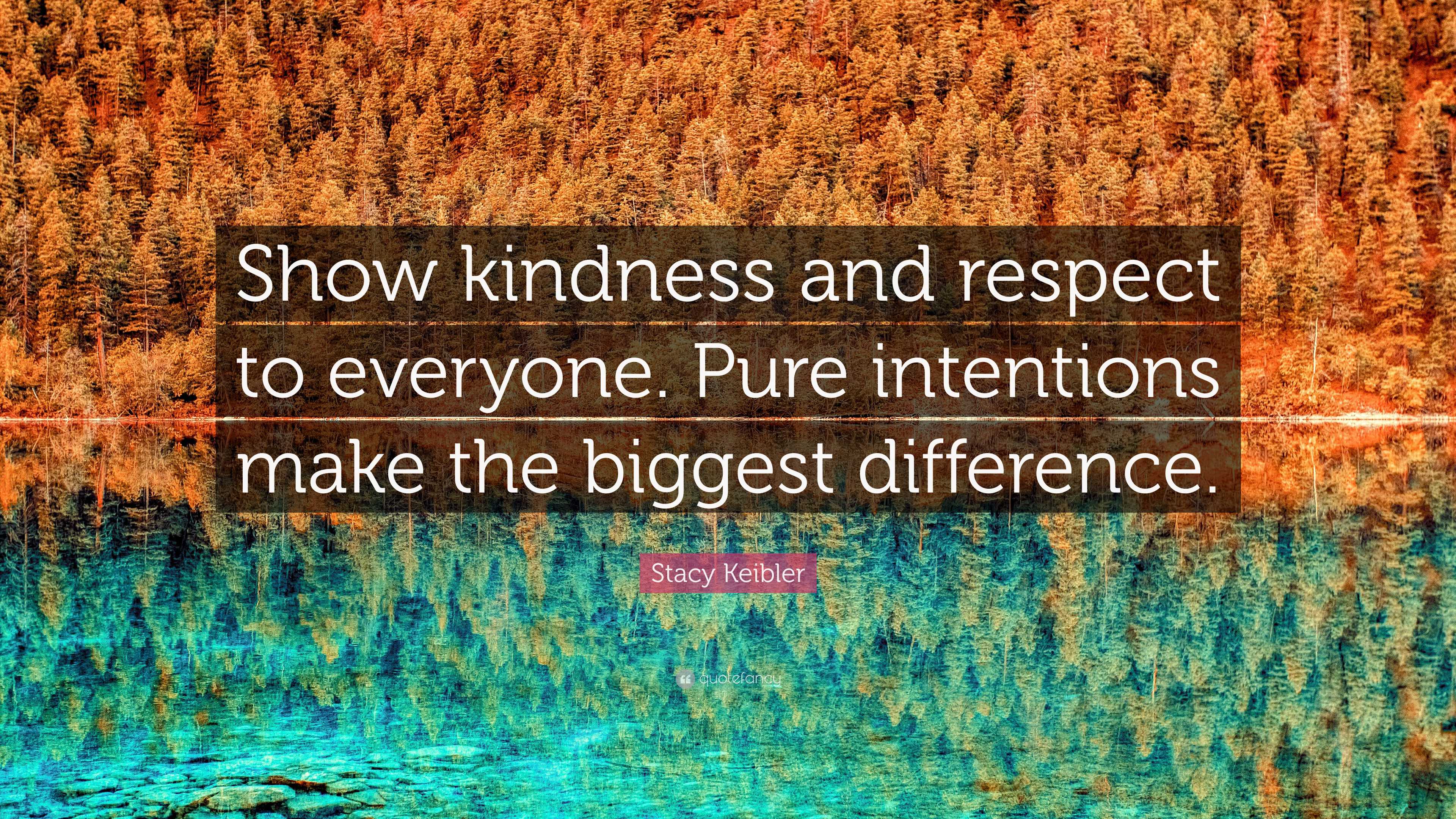 Stacy Keibler Quote: “Show kindness and respect to everyone. Pure ...